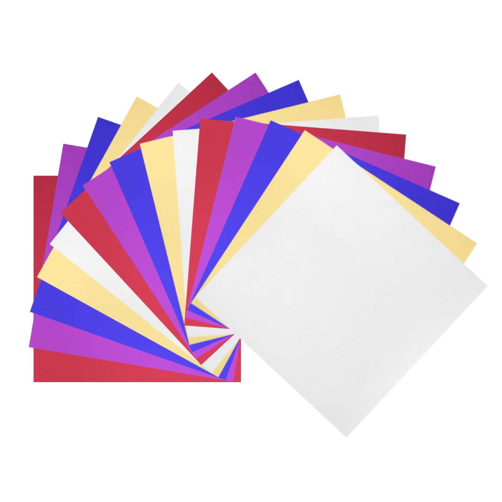 Uxcell 50 Sheets 10x10 Inch Origami Paper, 5 Colors Square Origami ...
