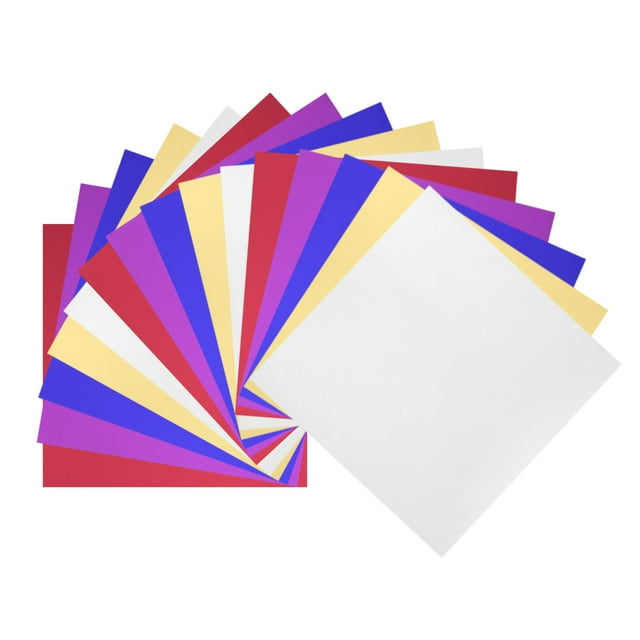 Uxcell 50 Sheets 10x10 Inch Origami Paper, 5 Colors Square Origami ...