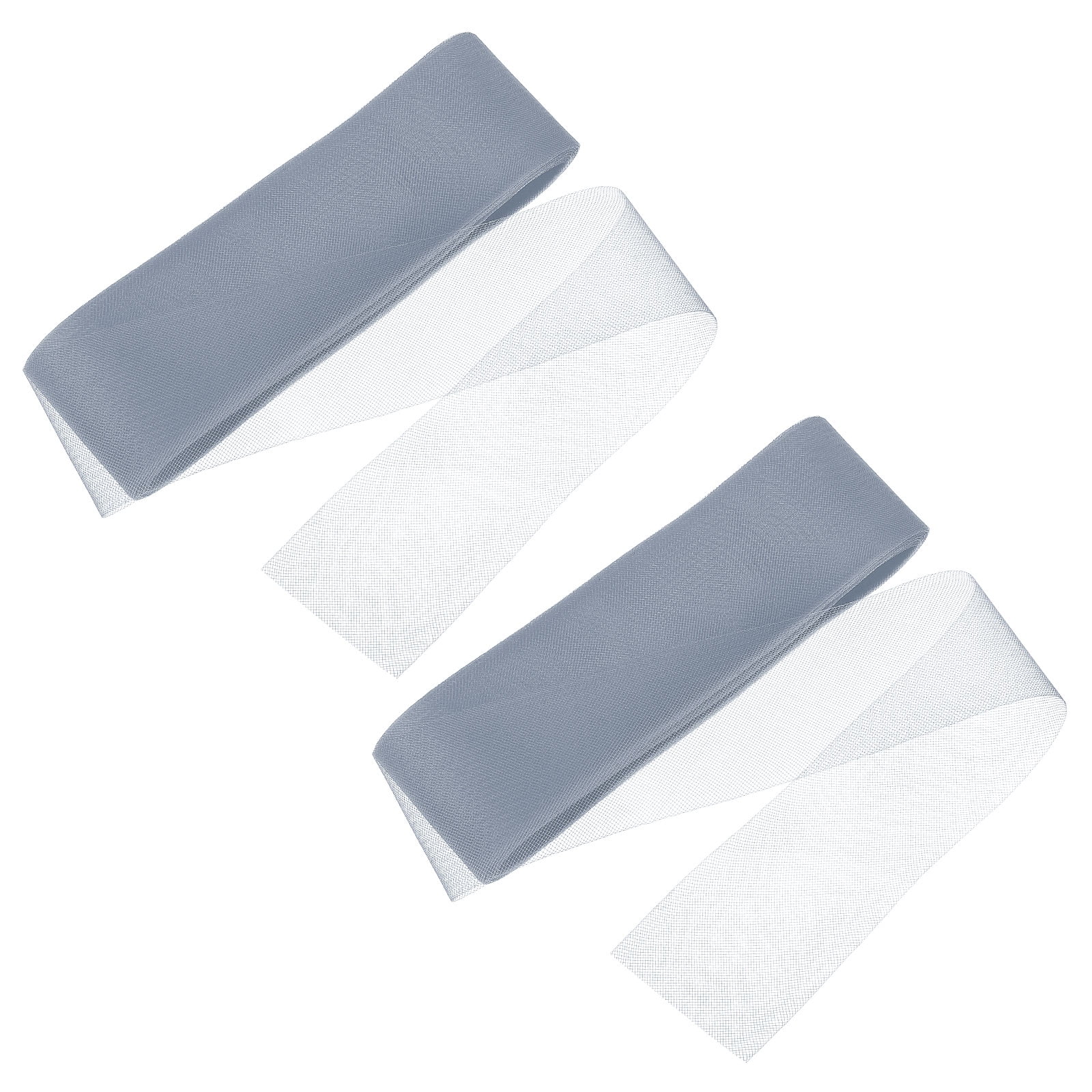 Uxcell 50 Yards 3 Inch Wide Polyester Horsehair Braid, 2 Roll Stiff ...