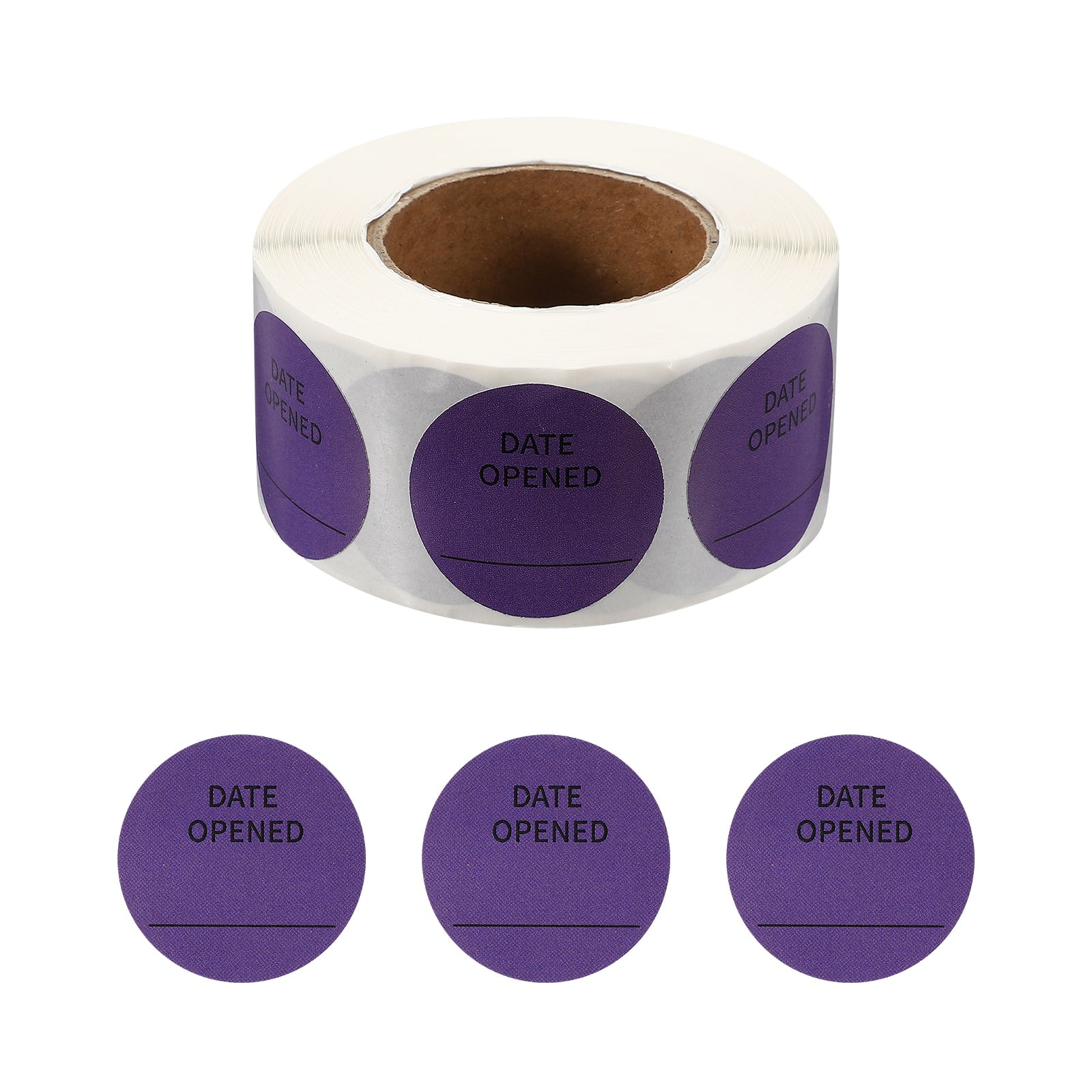 Uxcell 500 Pcs DATE Opened Stickers Roll, 1.25 Inch Food Storage Labels ...