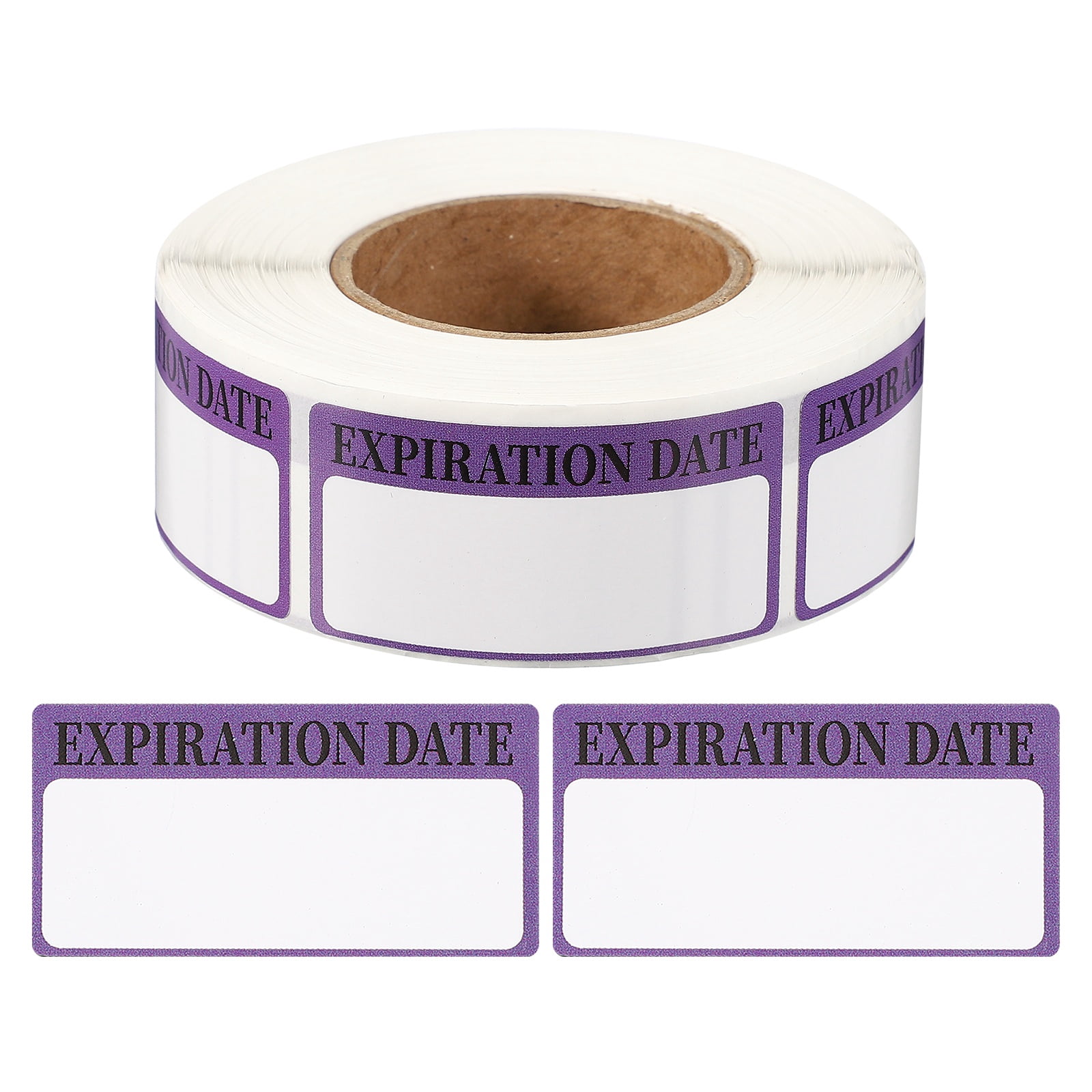Uxcell 500 Pcs Expired Date Label Stickers Roll, 2 x 1 Inch Removable ...