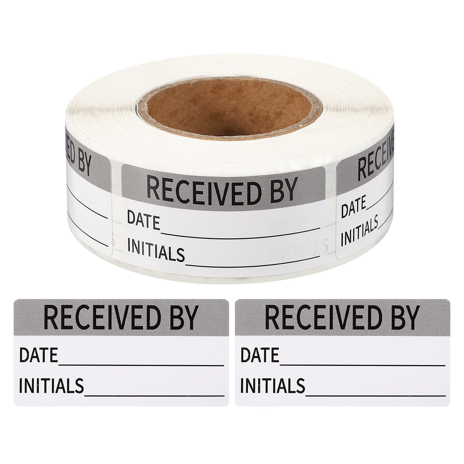 Uxcell 500 Pcs Received by Label Stickers Roll, 2 x 1 Inch Removable ...