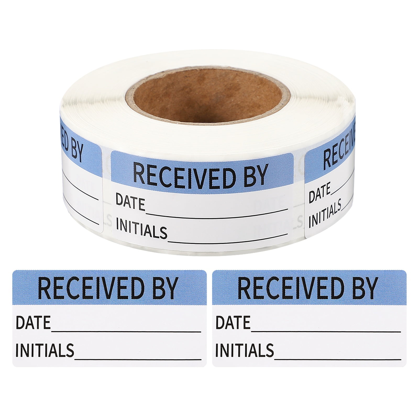 Uxcell 500 Pcs Received by Label Stickers Roll, 2 x 1 Inch Removable ...