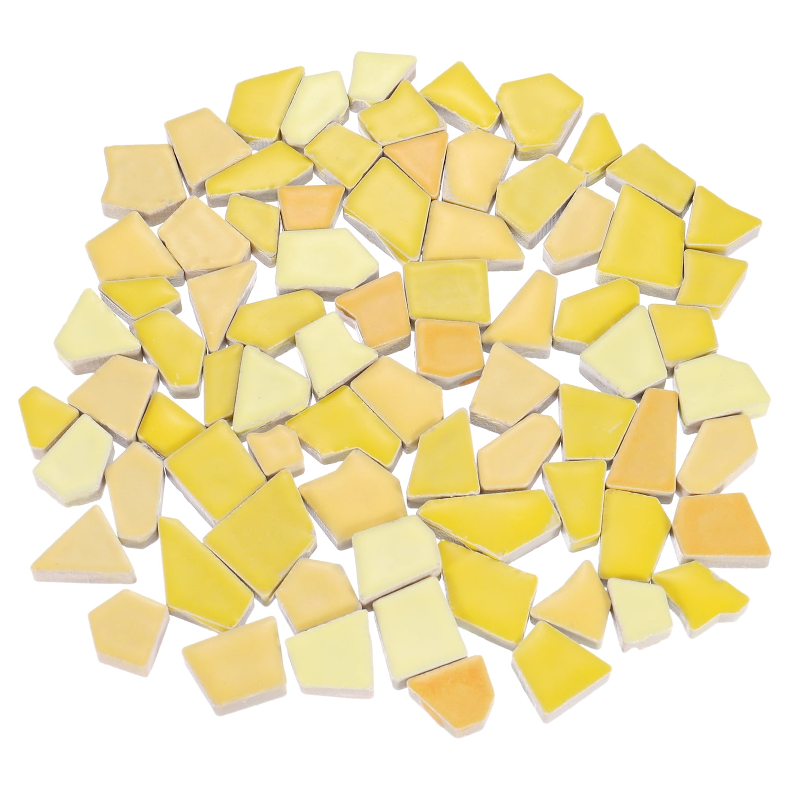 Uxcell 500g Irregular Ceramic Mosaic Tiles, 1.3 - 2 cm Stained Pieces ...