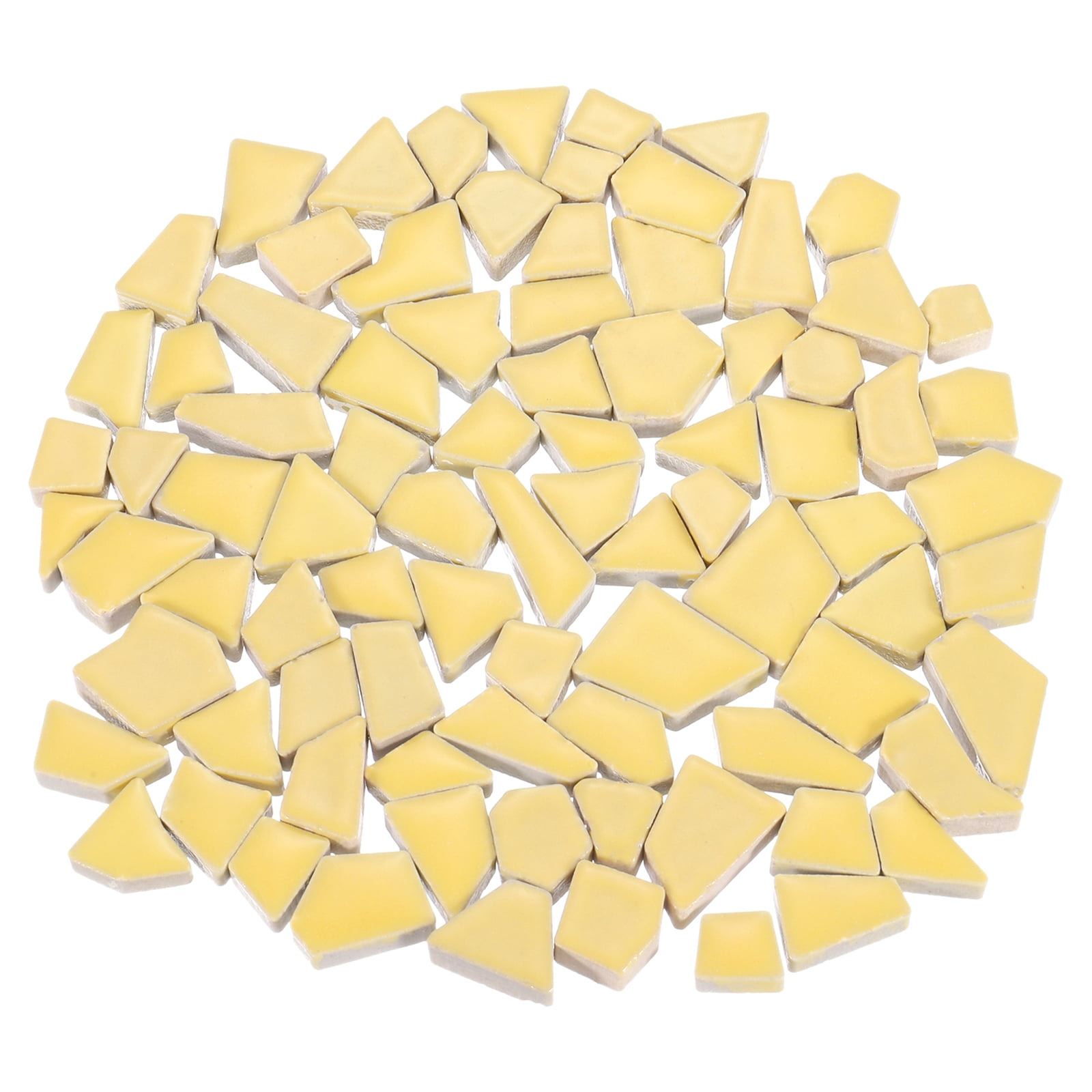 Uxcell 500g Irregular Ceramic Mosaic Tiles, 1.3 - 2 cm Stained Pieces ...