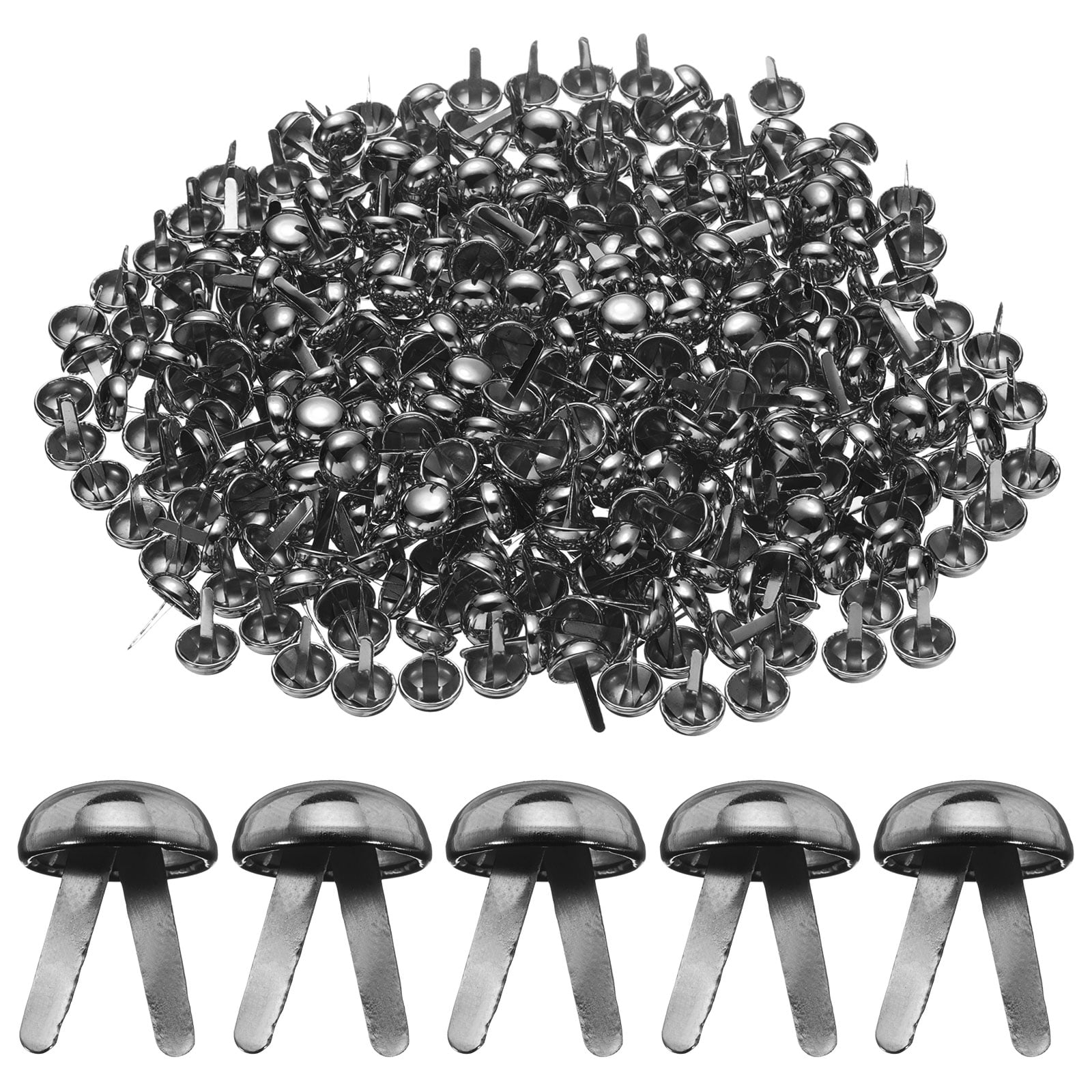 Uxcell 500pcs Brads Paper Fasteners, 15mm x 20mm Metal Paper Crafts ...