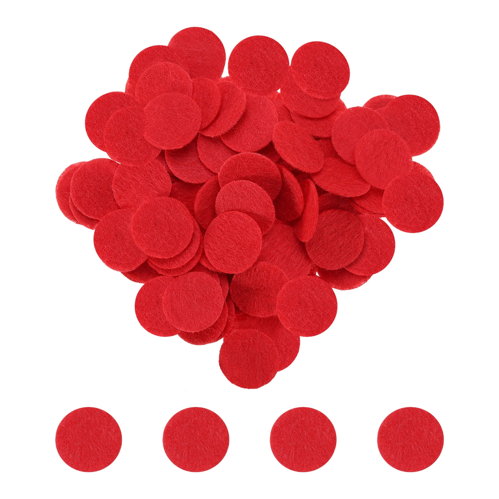 Uxcell 500pcs Round Felt Circles, 10mm 3/8 Pre Cut Felt Craft Pads Non ...