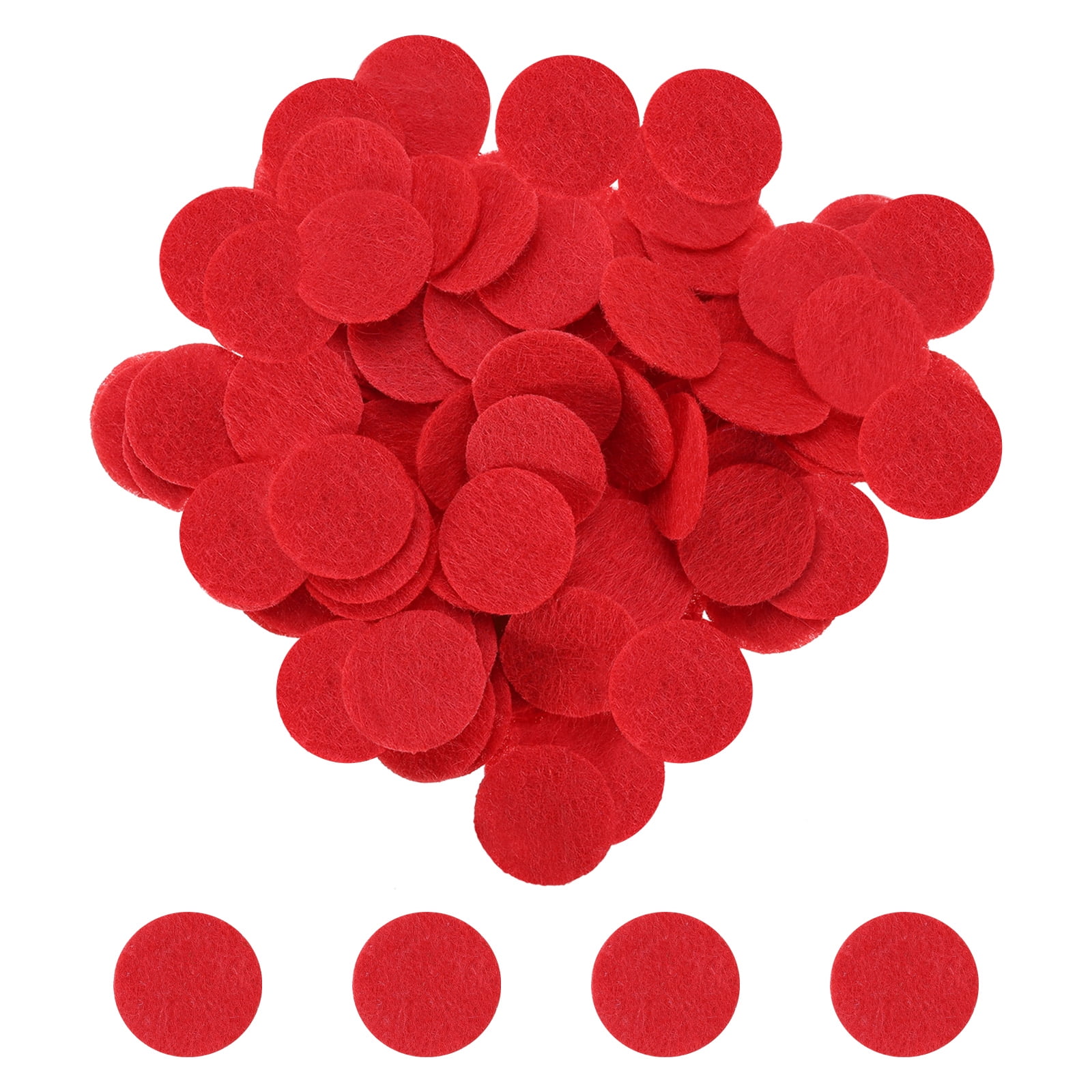 Uxcell 500pcs Round Felt Circles, 15mm 3/8 Pre Cut Felt Craft Pads Non ...