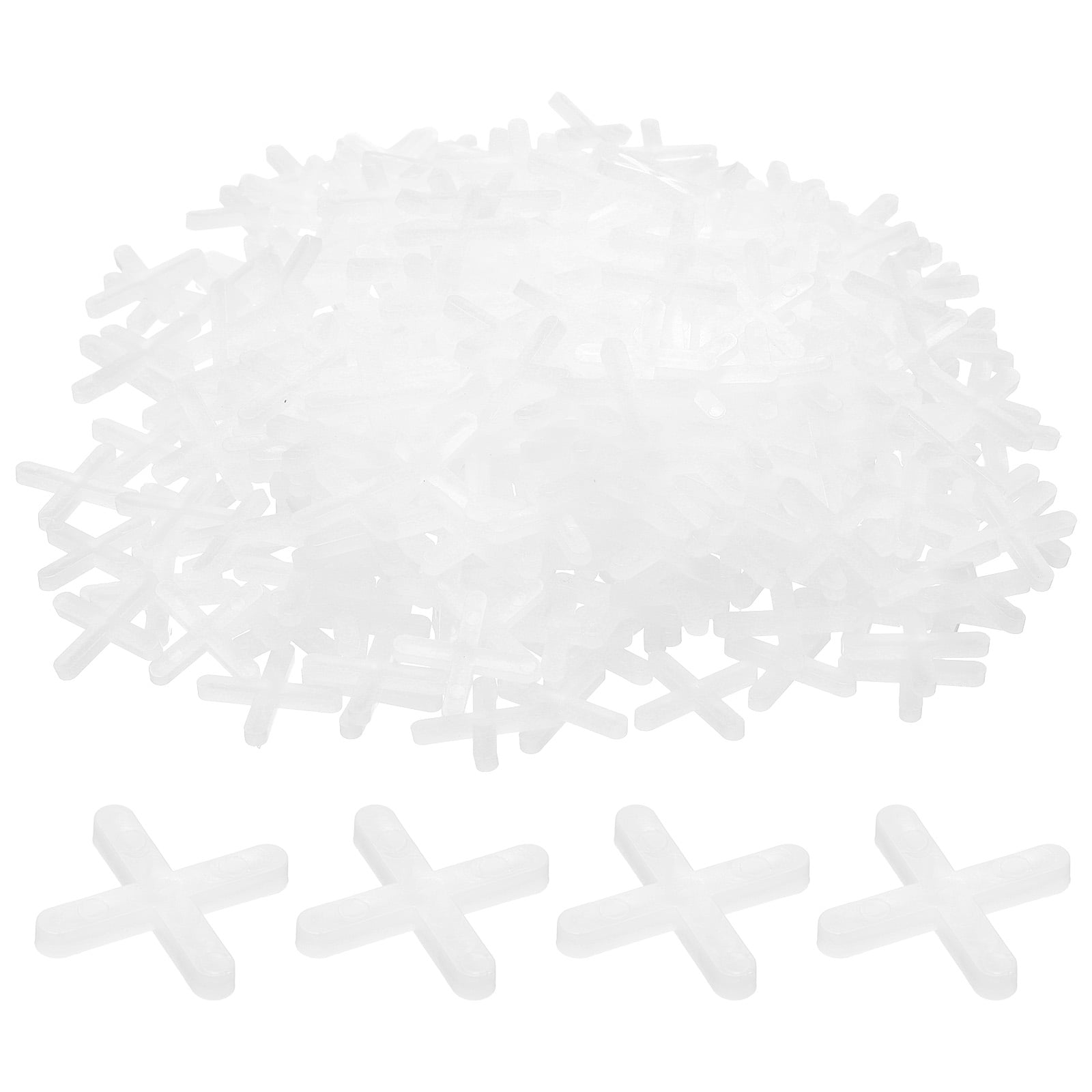 Uxcell 500pcs Tile Spacers 3mm Hard Plastic Cross Tiles Leveler Spacer ...