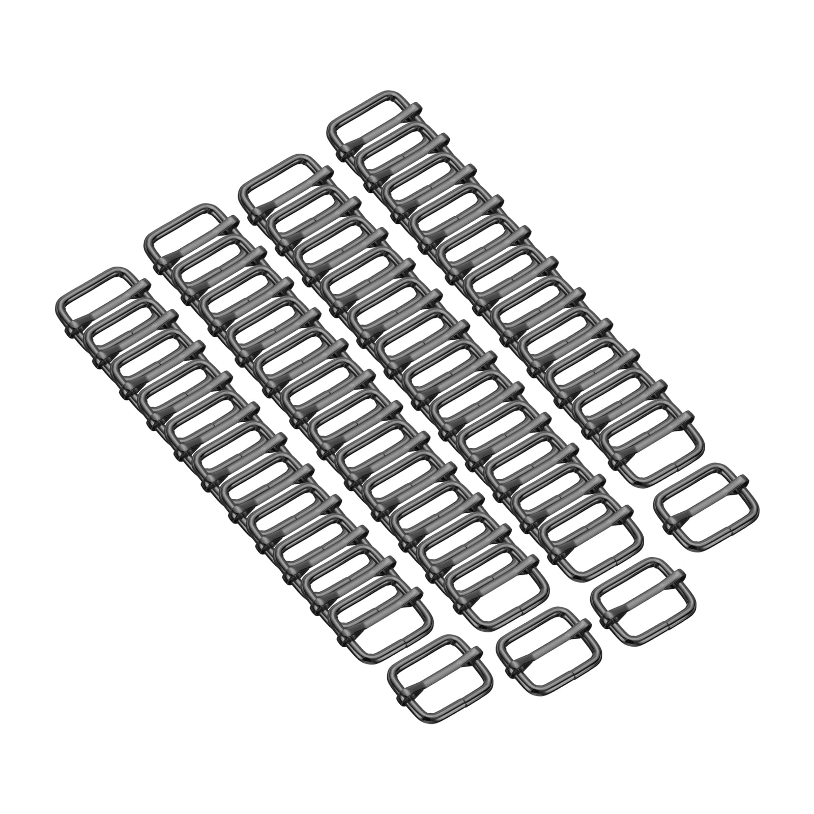 50PCS Metal Slide Adjustable Buckle 1" Adjuster Webbing Strap Slider ...