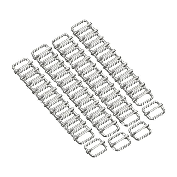 50PCS Metal Slide Adjustable Buckle 1" Adjuster Webbing Strap Slider ...