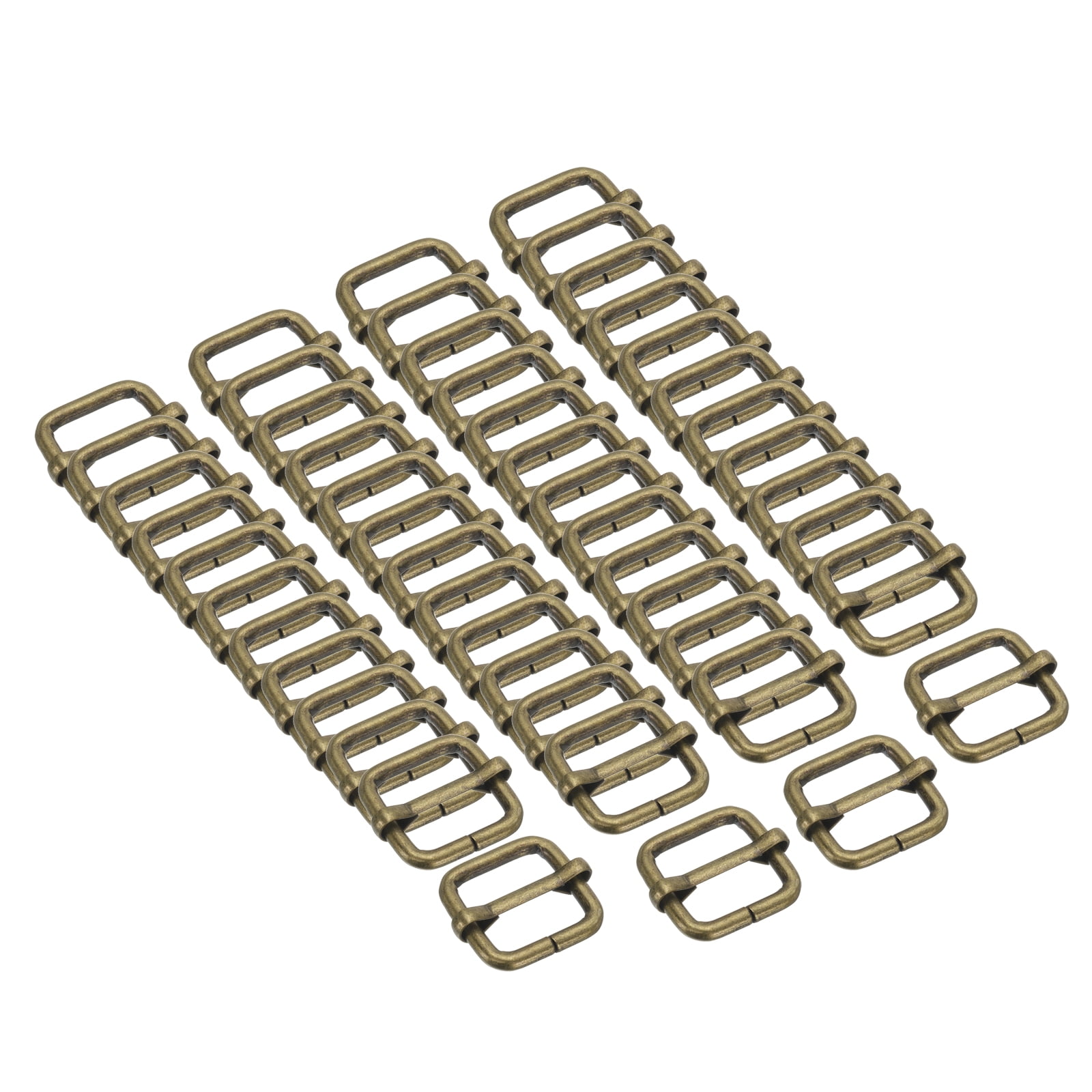 50PCS Metal Slide Adjustable Buckle 4/5" Adjuster Webbing Strap Slider ...