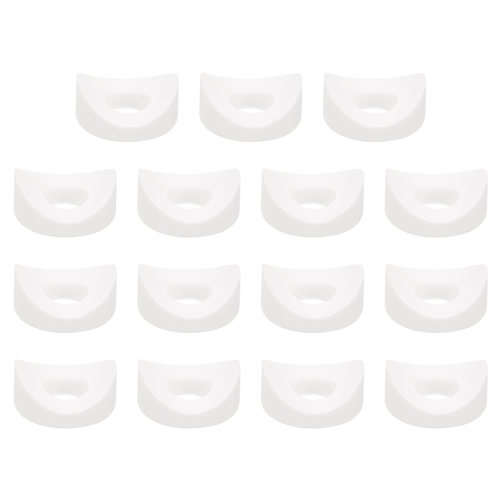 Uxcell 50Pack Plastic Round Washers, 6mm x 14mm x 3mm White PE Concave ...