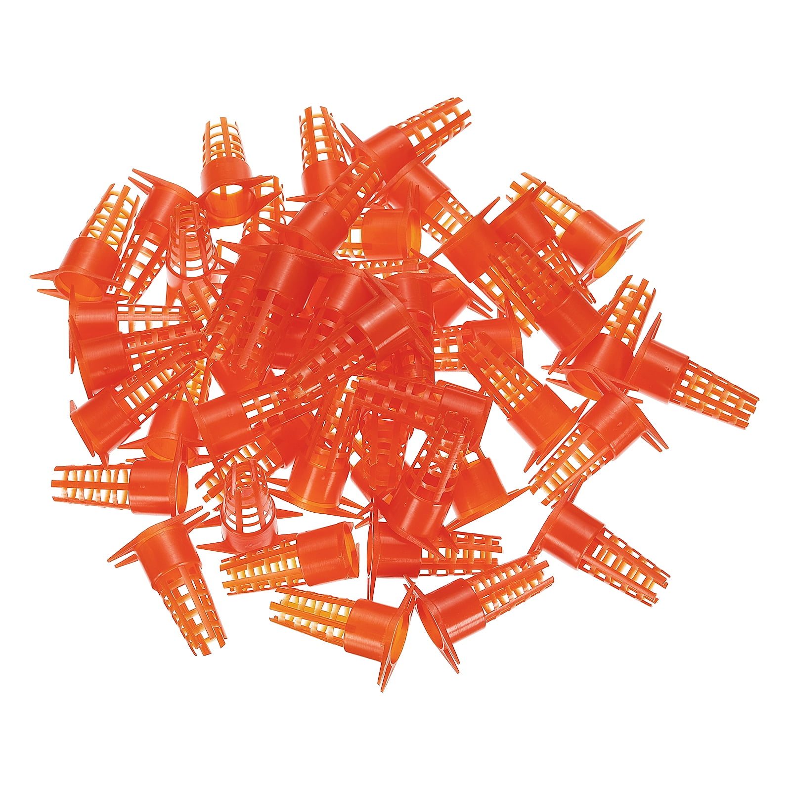 Uxcell 50Pack Queen Bee Cage, Plastic Push-in Opening Queen Bee Cell ...