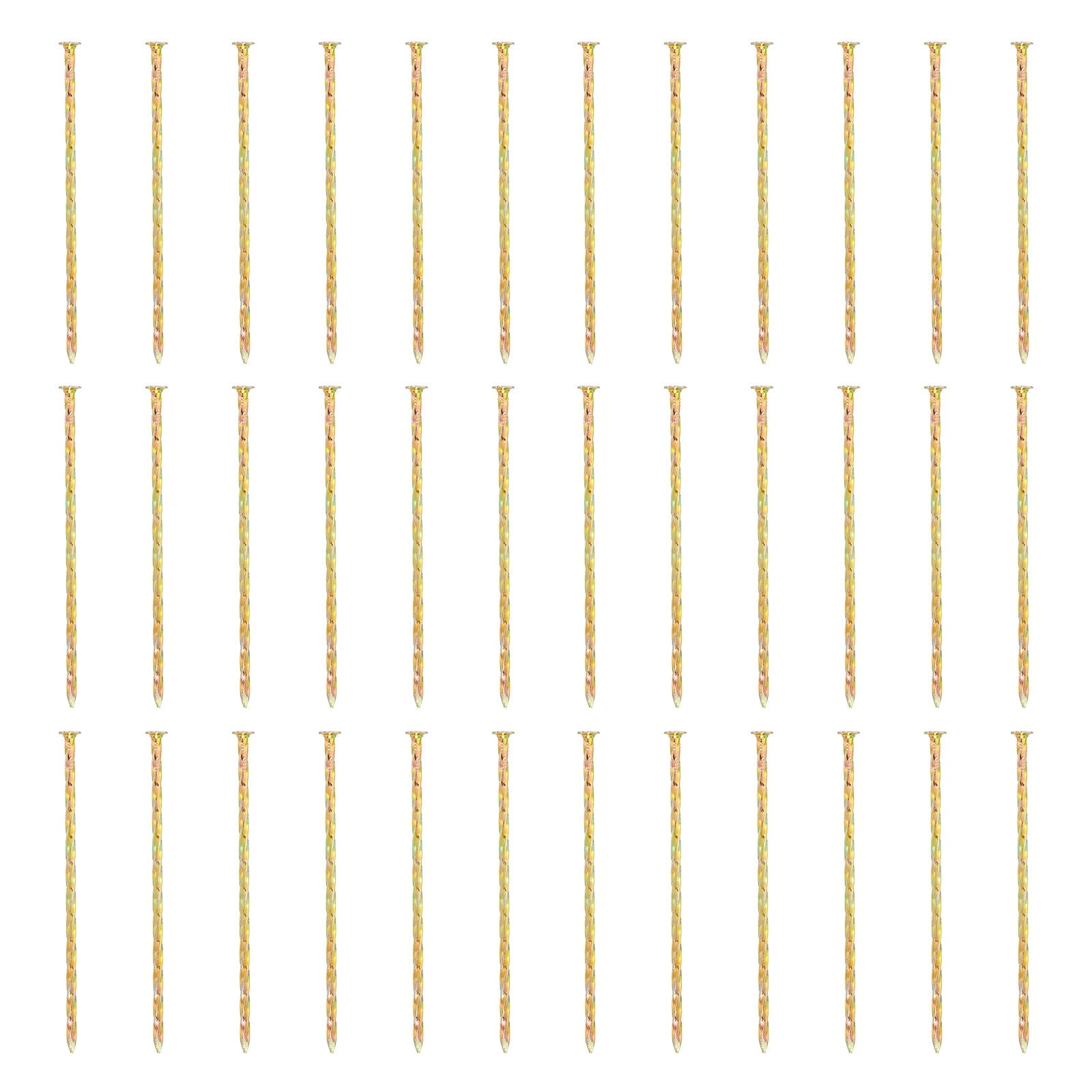 Uxcell 50Pack Spiral Anchoring Stakes, 6 Inch Galvanized Artificial ...