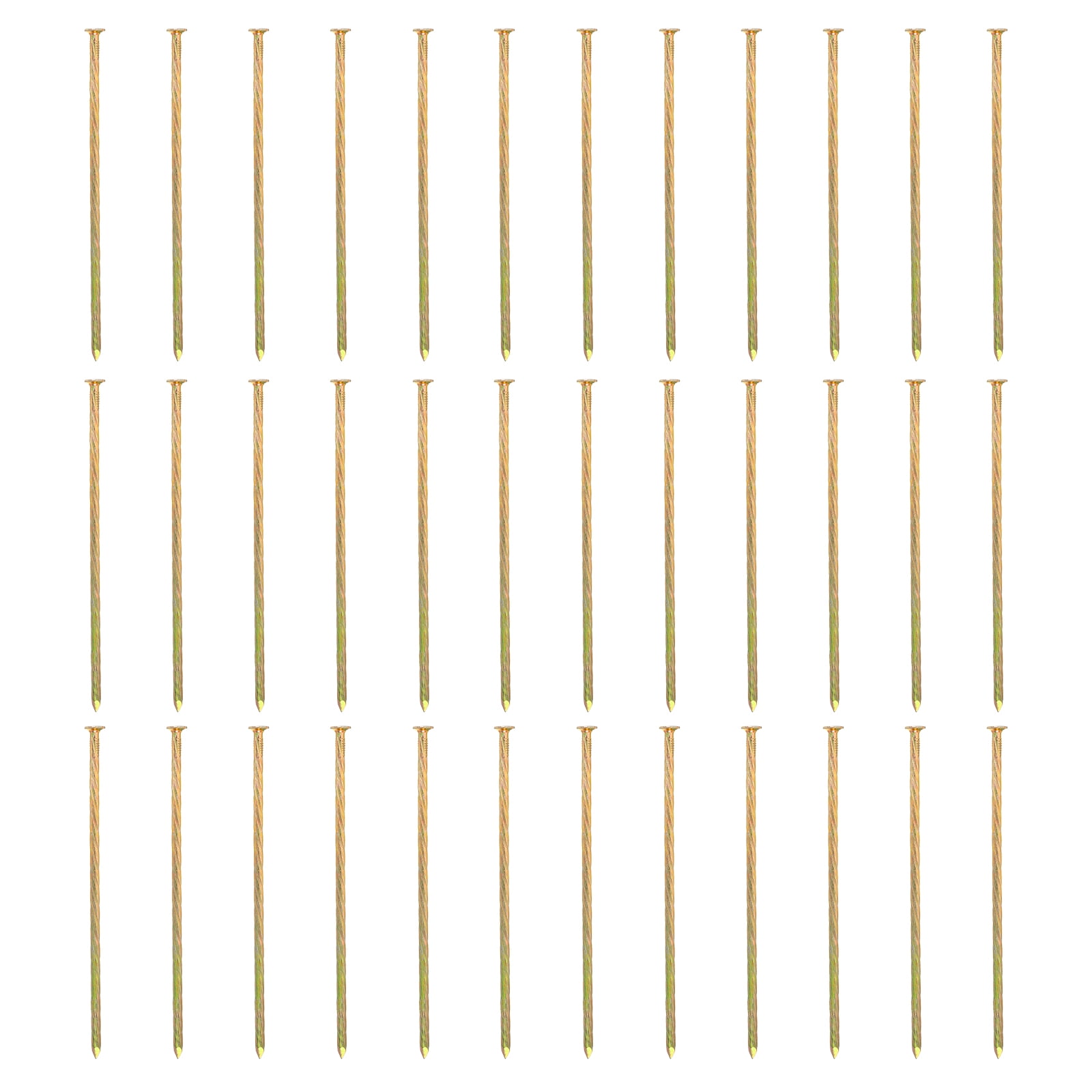 Uxcell 50Pack Spiral Anchoring Stakes, 8 Inch Galvanized Artificial ...