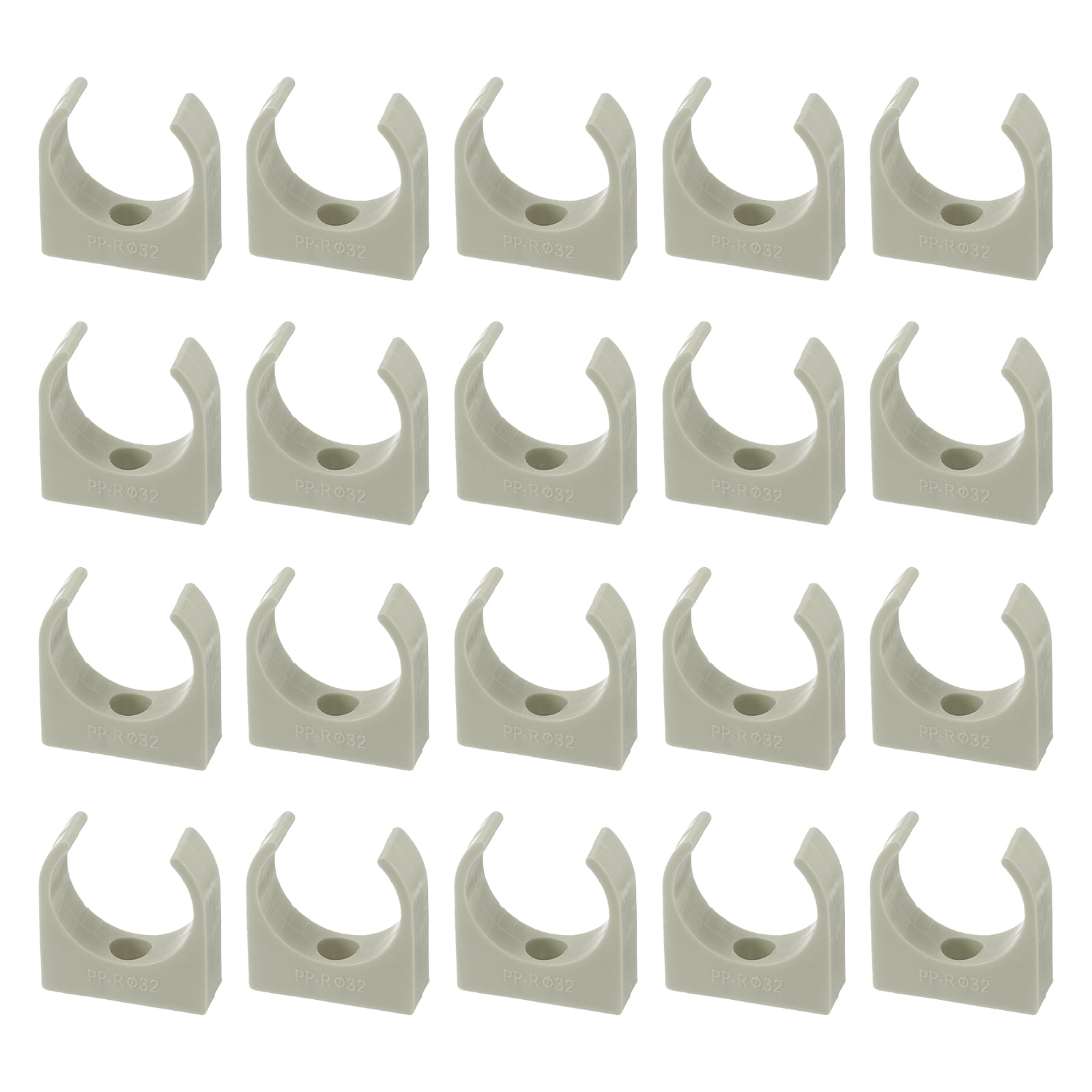 Uxcell 50Pack U-Shaped Water Pipe Clamps, PPR Pipe Clamps Clips Fit for ...