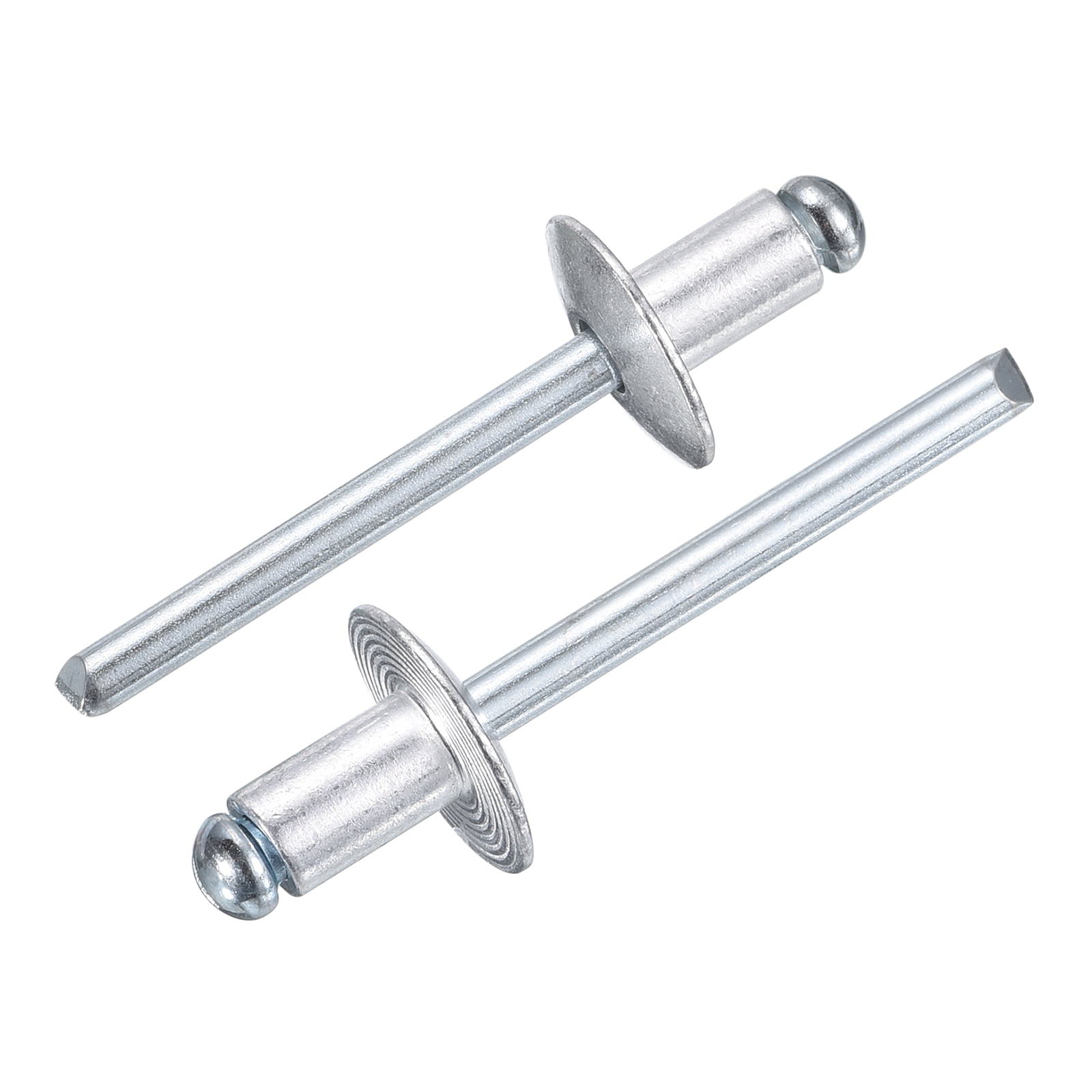 Uxcell 50Pcs 1/4"x3/8" Aluminum Blind Rivets, Large Flange Rivets ...