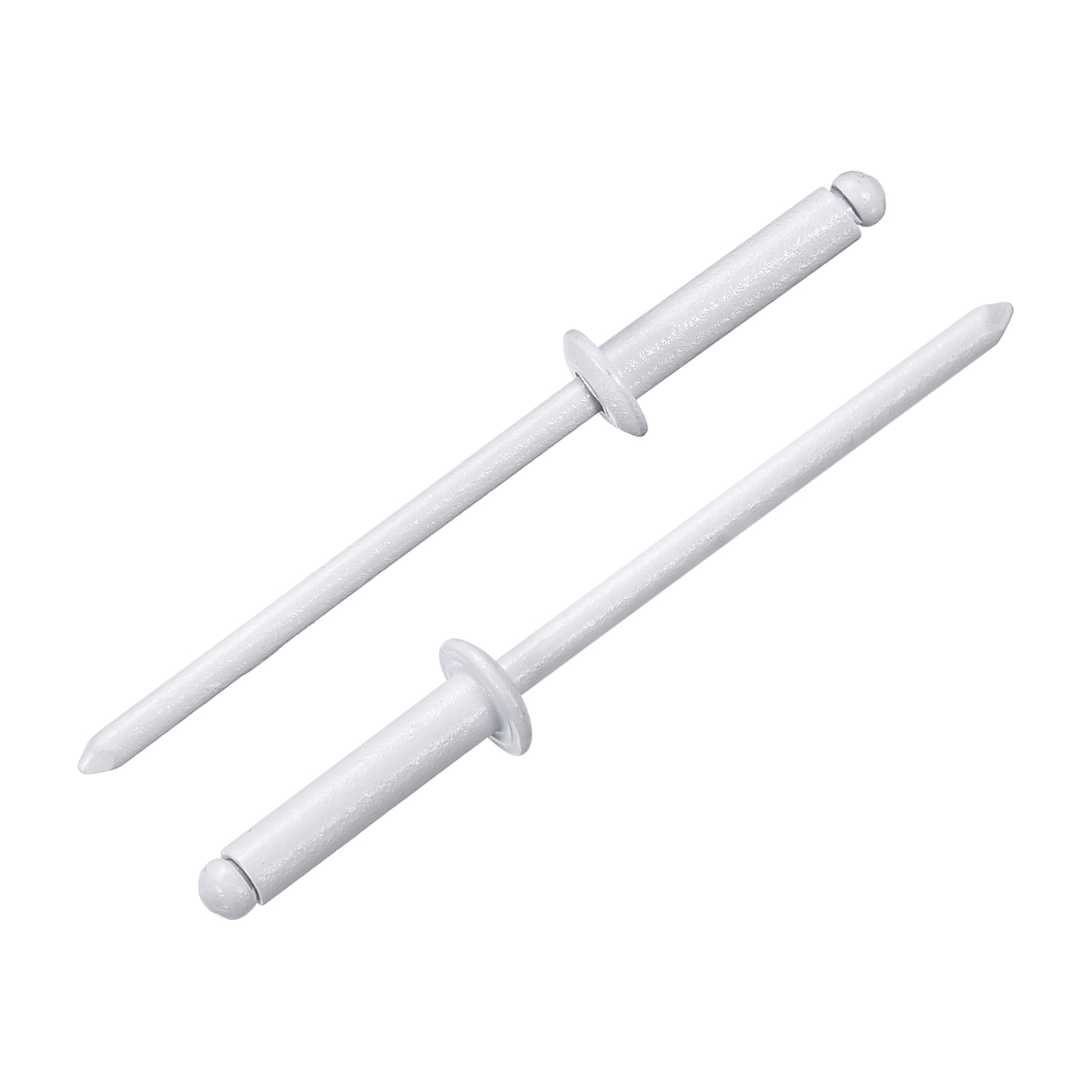 Uxcell 50Pcs 1/8"x1/2" Aluminum Blind Rivets, Dome Head Long Split ...