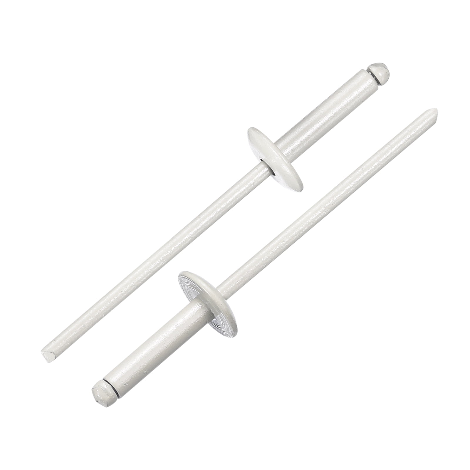 Uxcell 50Pcs 1/8"x1/2" Aluminum Blind Rivets, Large Flange Rivets ...