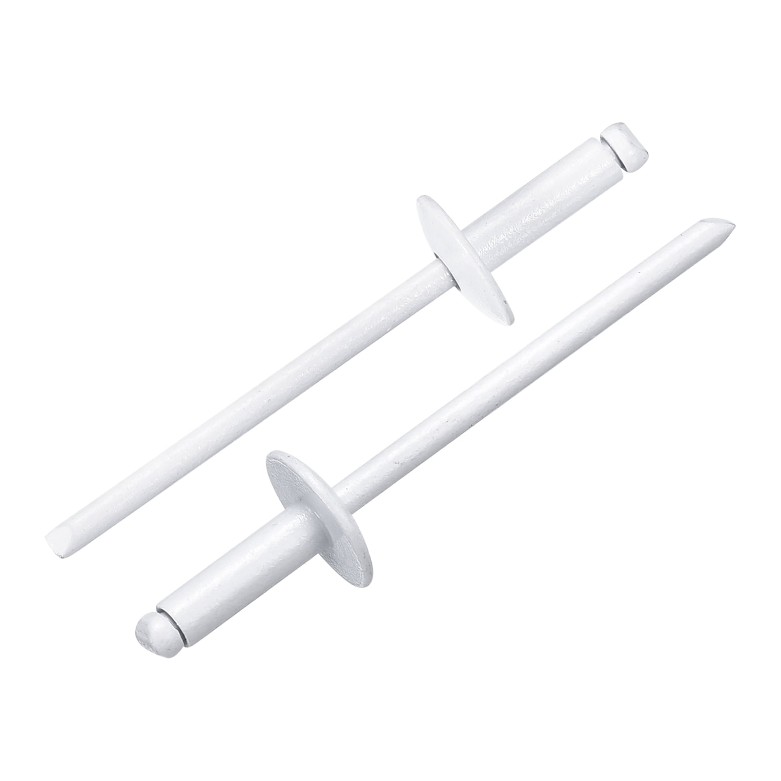 Uxcell 50Pcs 1/8"x3/8" Aluminum Blind Rivets, Large Flange Rivets ...