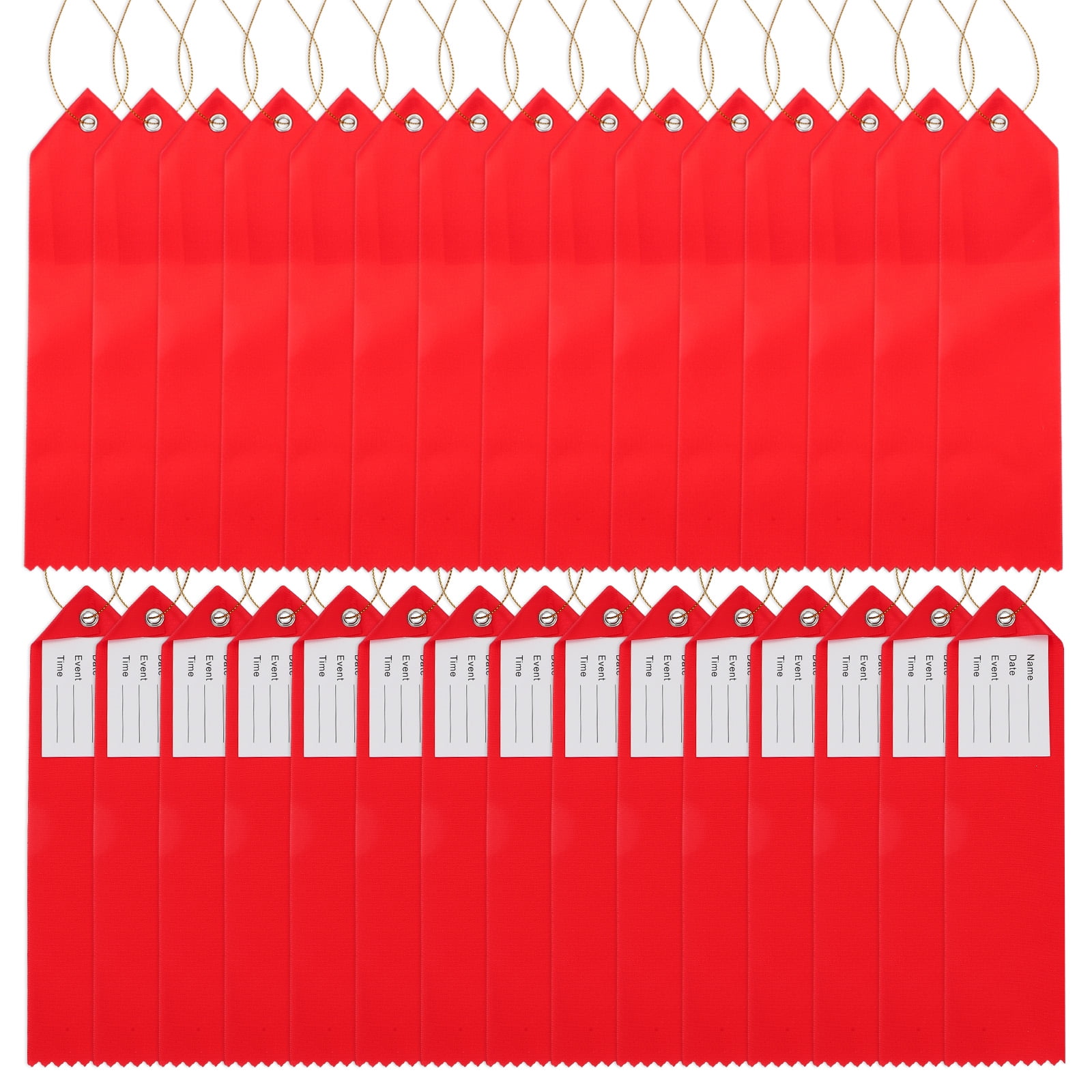 Uxcell 50Pcs Award Ribbons, 8" x 2" Blank Badge Ribbons with Rope for ...