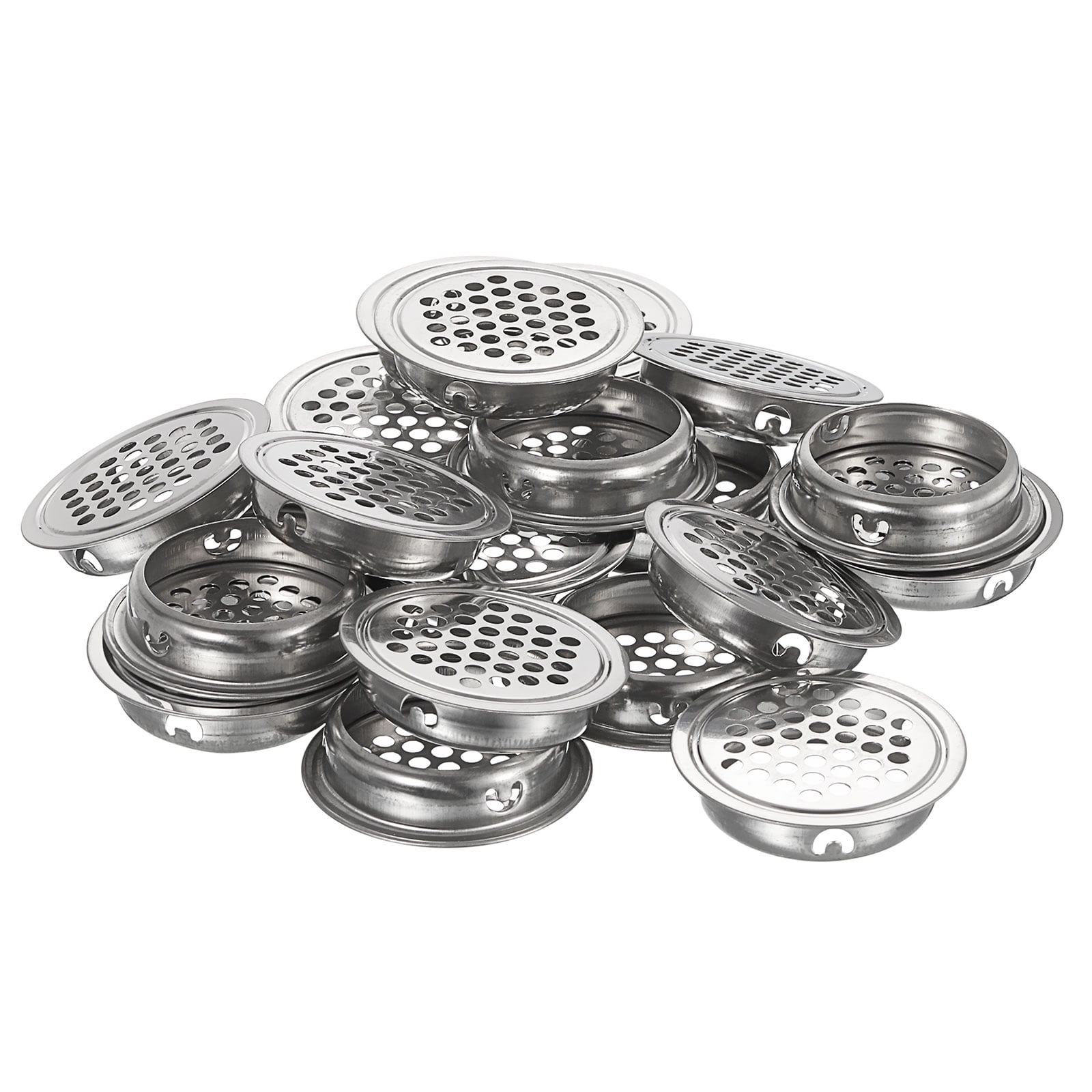 Uxcell 50Pcs Circular Air Vents, 35mm Stainless Steel Mesh Hole Round ...