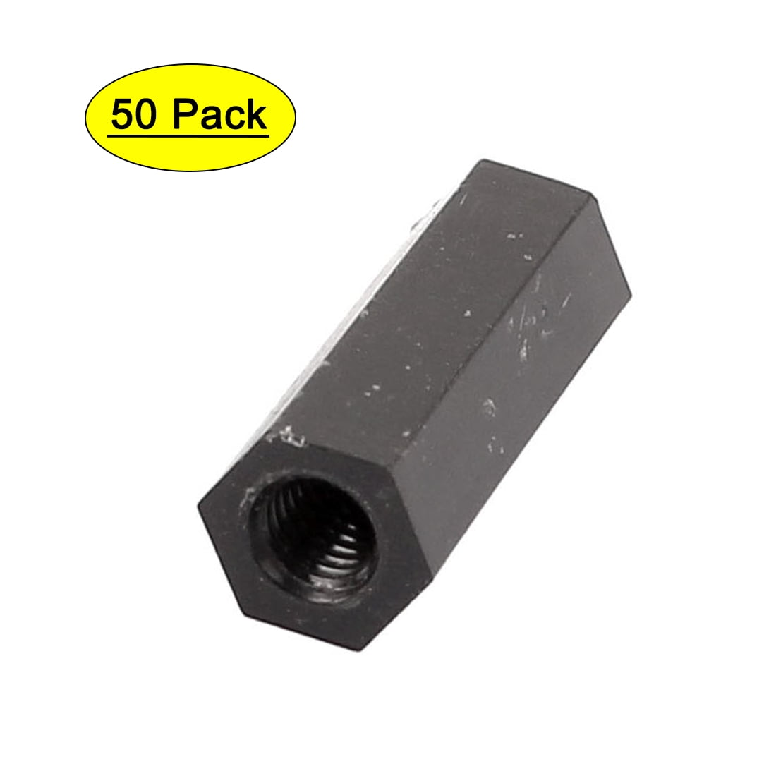Uxcell 50Pcs M4x20mm Nylon Hex PCB Spacer Standoff Female Screw Nut ...