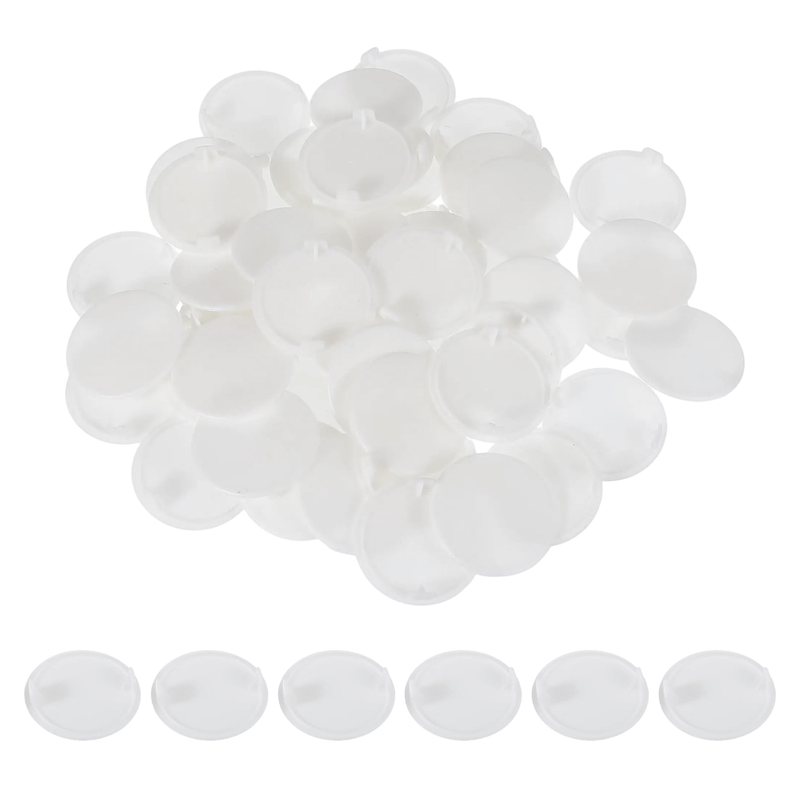 Uxcell 50Pcs Plastic Hole Plugs, 1-1/2"(38mm) Screw Caps Cover Knockout ...