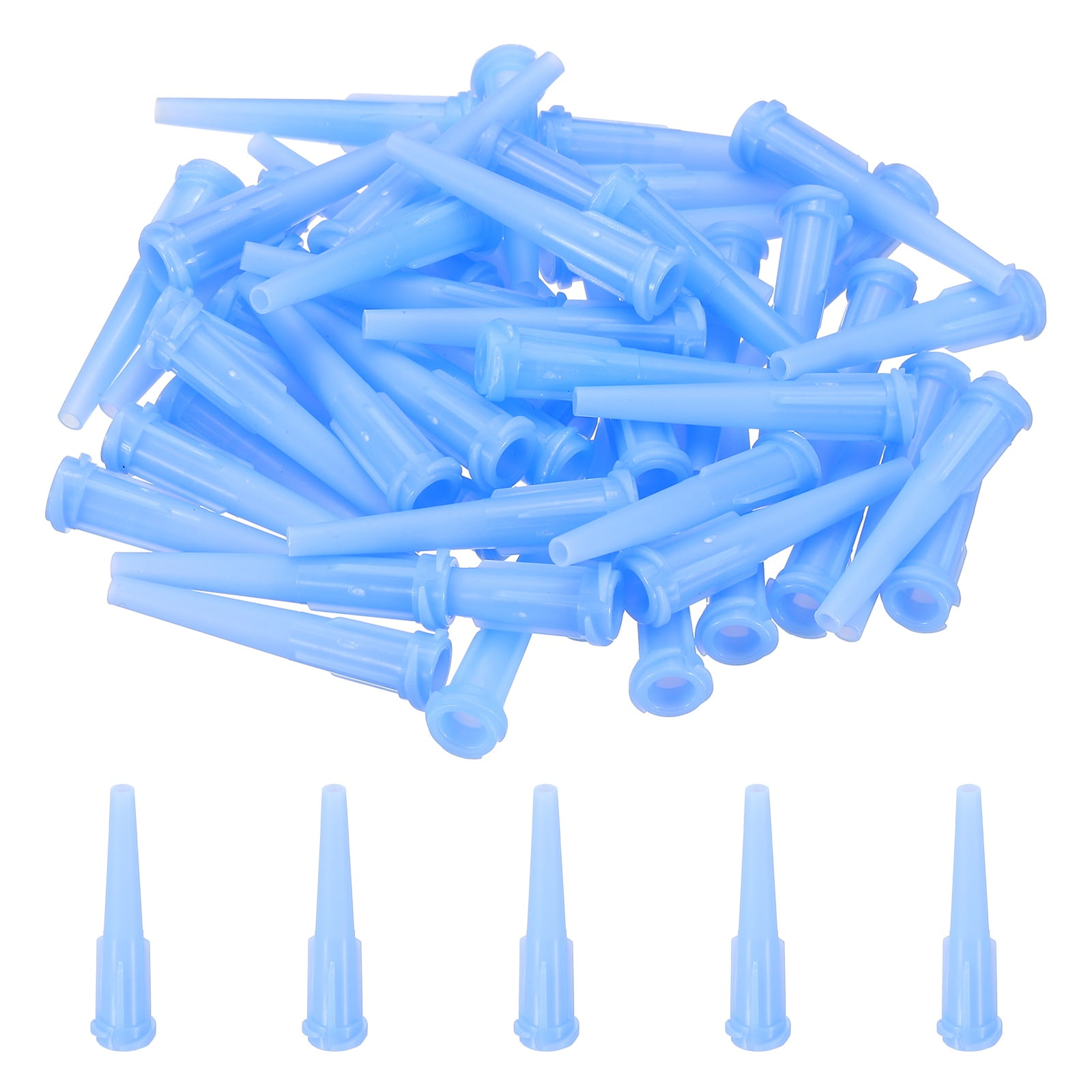 Uxcell 50Pcs Plastic Tapered Pinhead, 13 Gauge TT Adhesive Dispensing ...