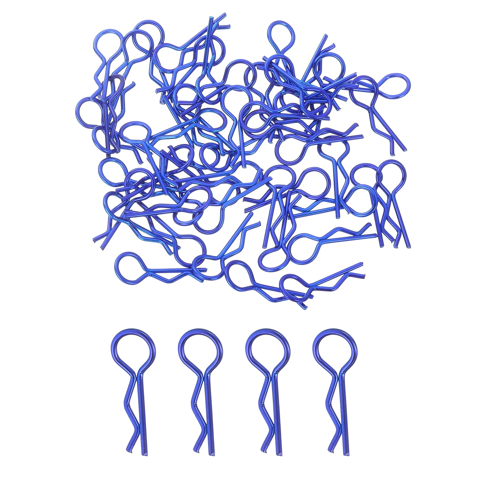 Uxcell 50Pcs RC Body Clips, 30-Degree RC Car Pins for 1/8 1/10 1/12 ...