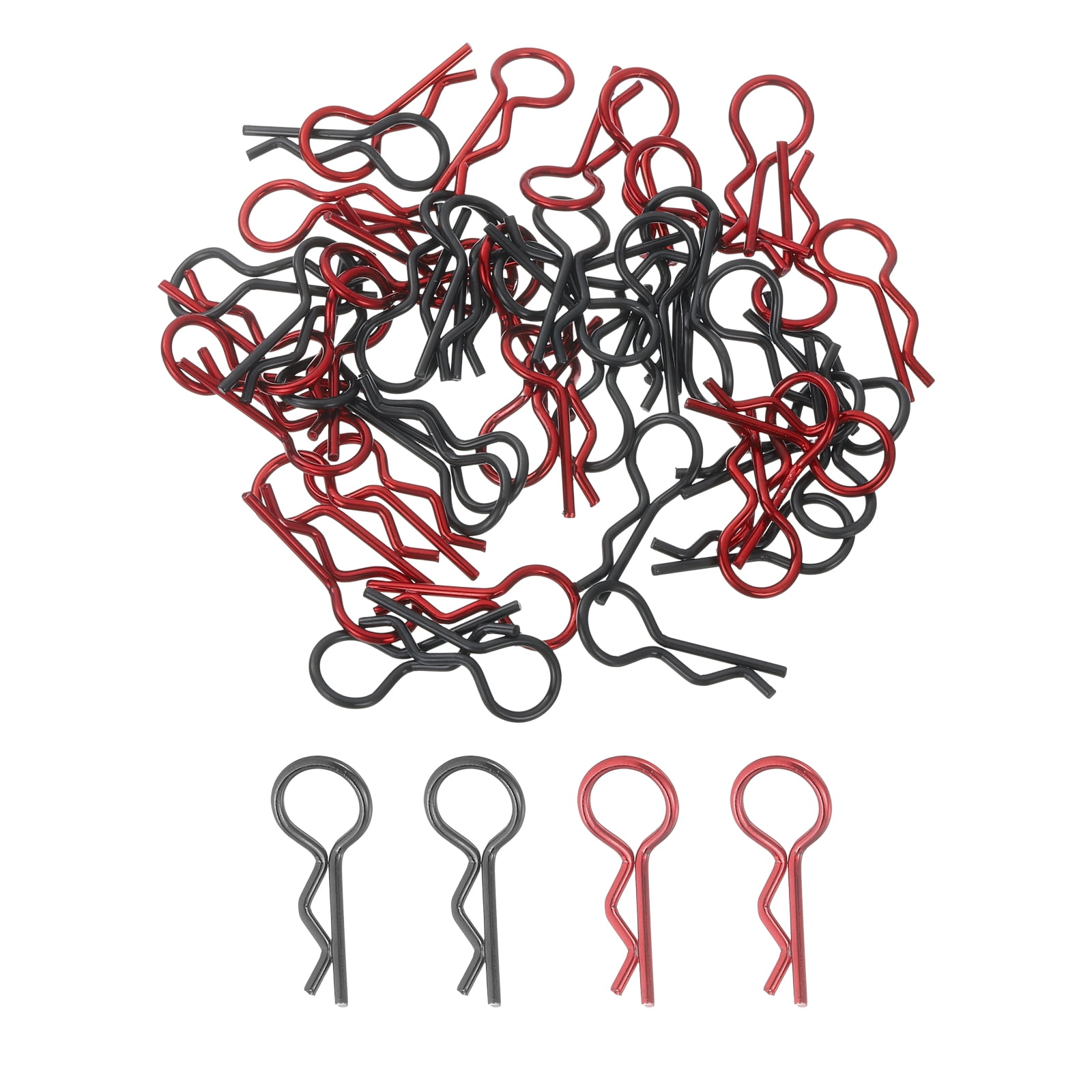 Uxcell 50Pcs RC Body Clips, 30-Degree RC Car Pins for 1/8 1/10 Scale ...