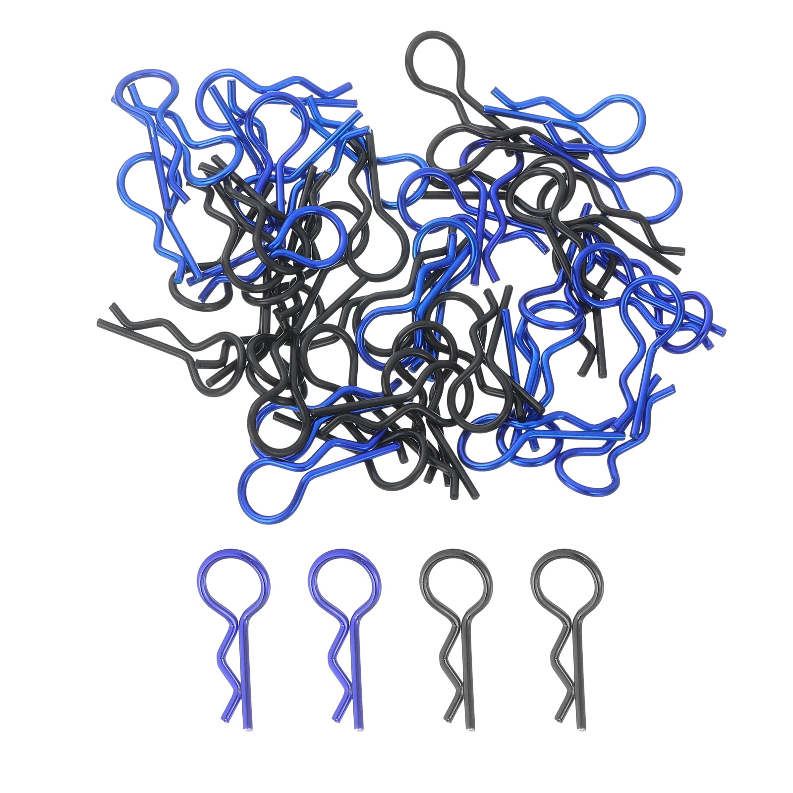 Uxcell 50Pcs RC Body Clips, 30-Degree RC Car Pins for 1/8 1/10 Scale ...