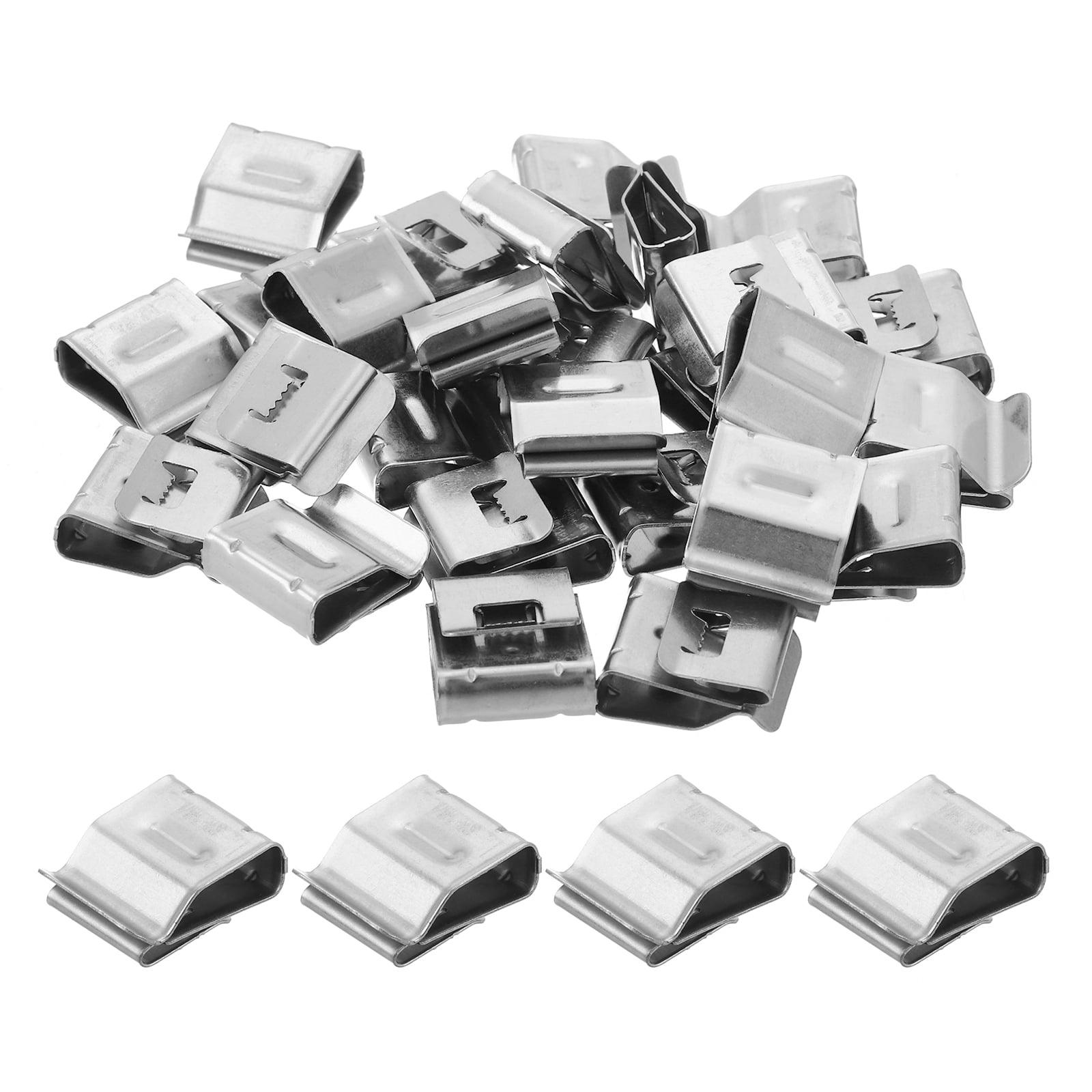 Uxcell 50Pcs Trailer Wiring Clips, 0.8" Length Solar Panel Wire Clips ...