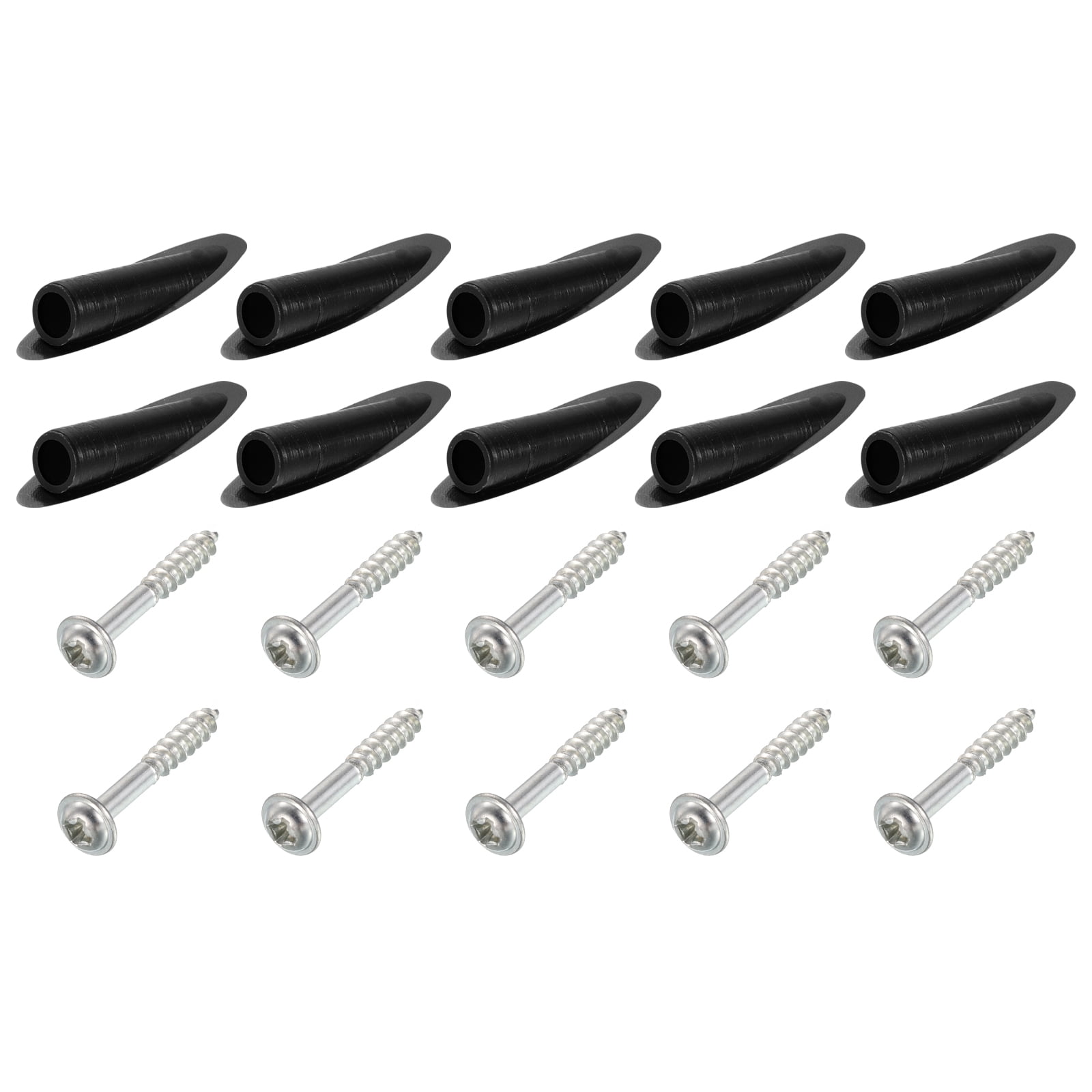 Uxcell 50Set 9mm Plastic Pocket Hole Plugs Slant Hole Caps for Wood ...