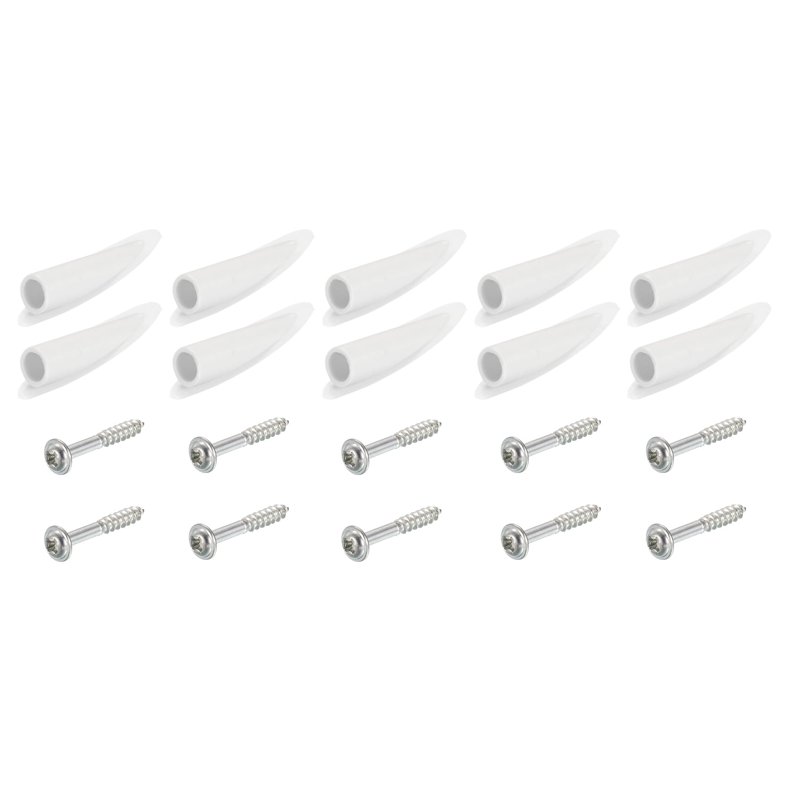 Uxcell 50Set 9mm Plastic Pocket Hole Plugs Slant Hole Caps for Wood ...