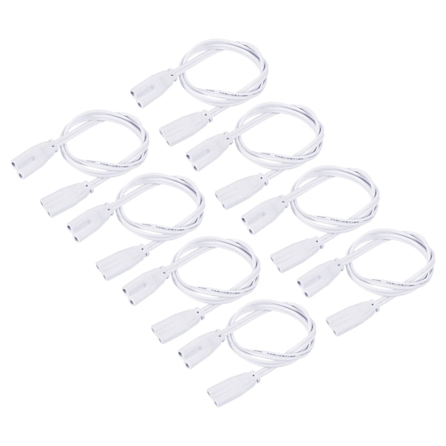 Uxcell 50cm 2 Pin LED Integrated Tube Cable Link Cords T4 T5 T8 Lamp ...