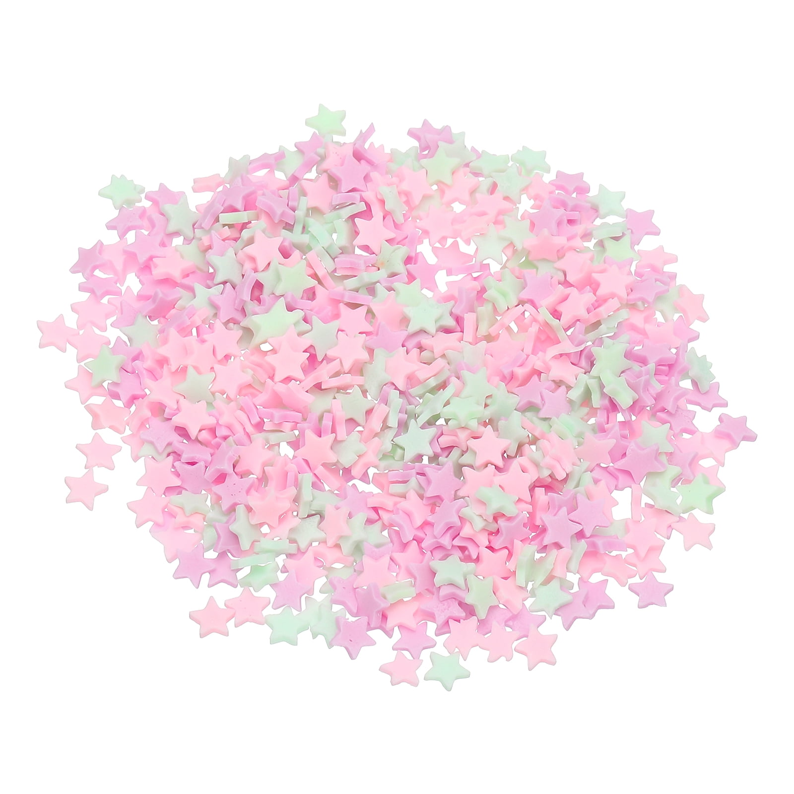 Uxcell 50g Fake Sprinkles, Faux Sprinkles Clay Sprinkles Five-pointed ...