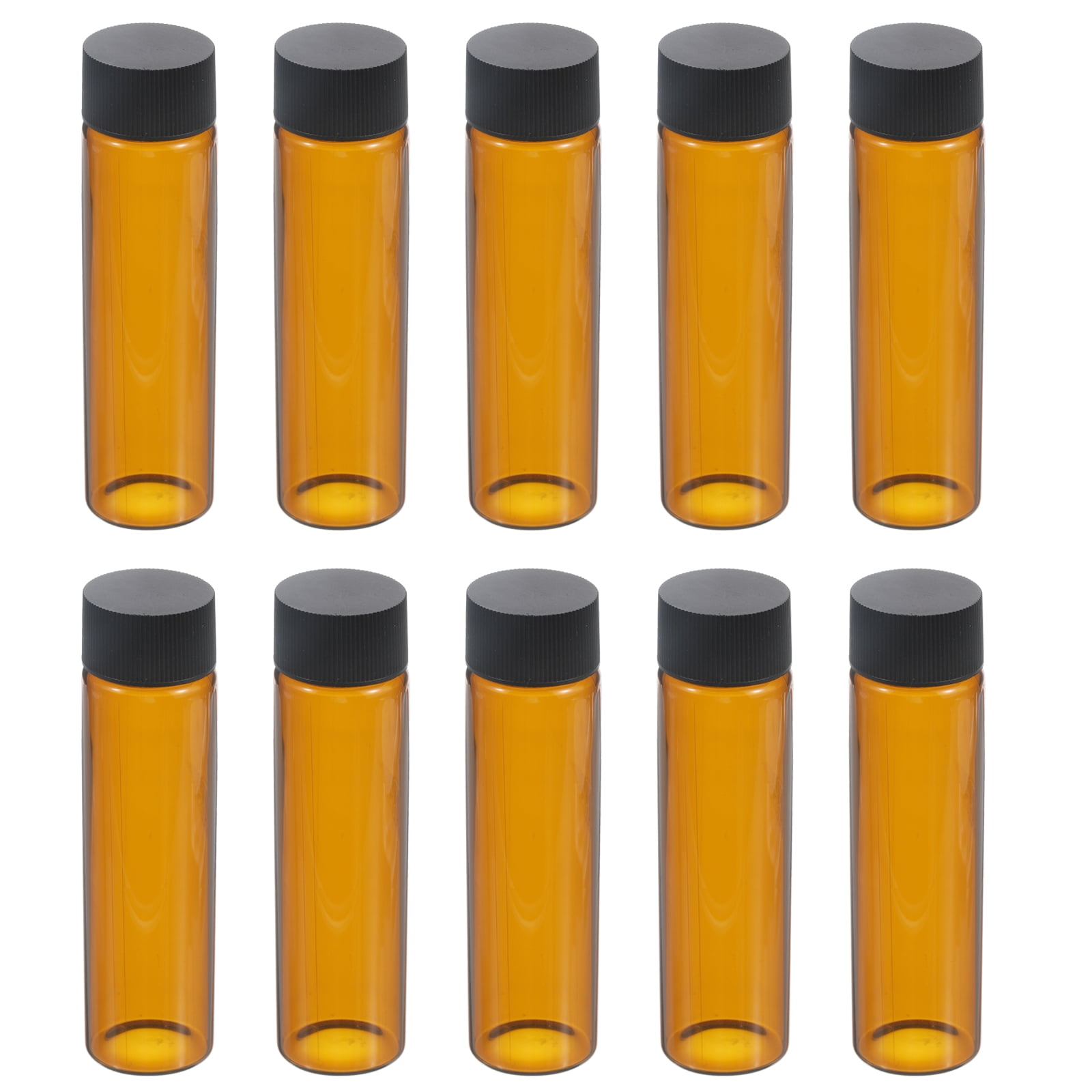 Uxcell 50mL Media Storage Bottle, 15 Pack Reagent Media Bottle Glass ...