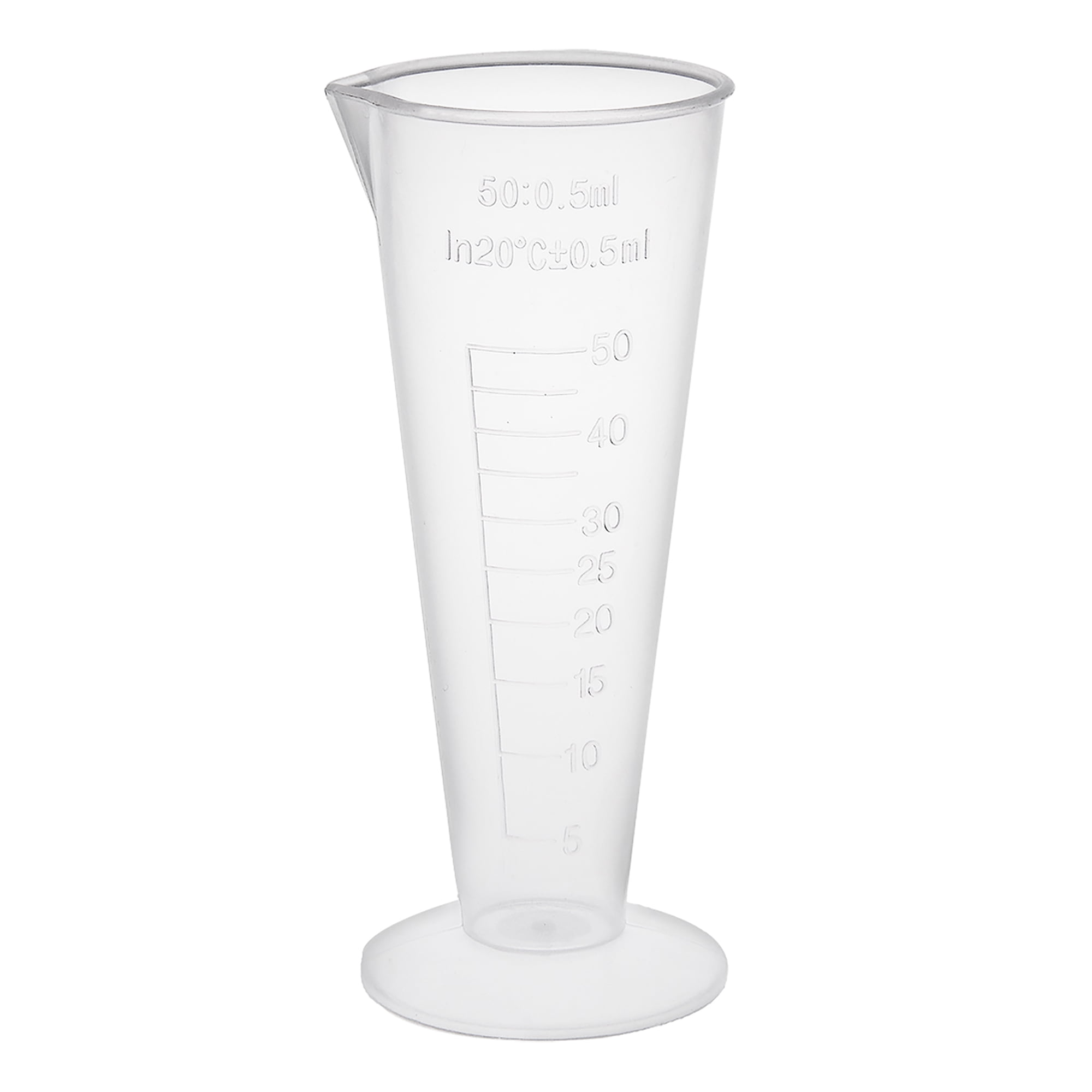 Uxcell 50ml PP Graduated Beaker Measuring Cup Transparent for Lab ...