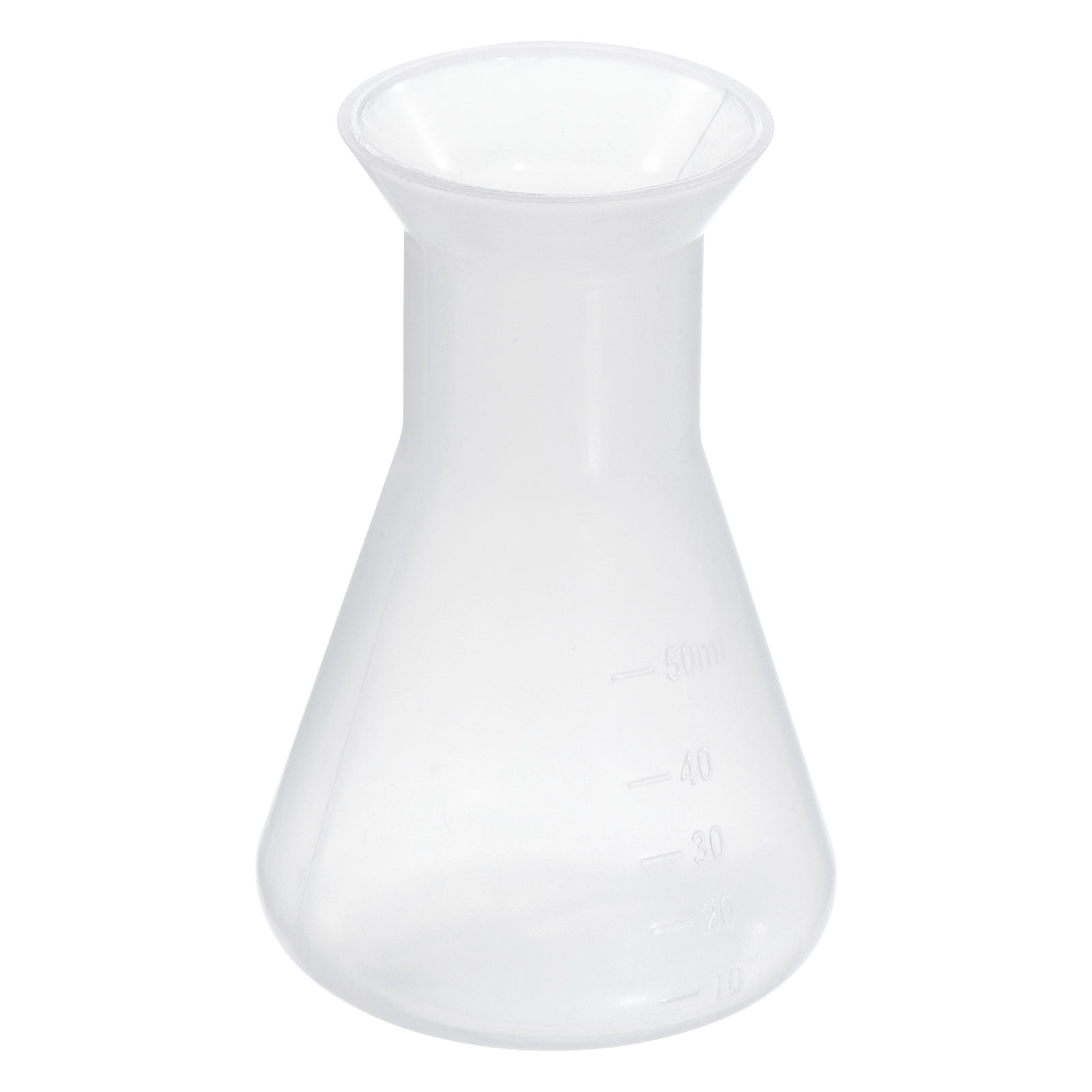 Uxcell 50ml Plastic Erlenmeyer Flask, 1 Pack Wide Mouth Conical Flask ...
