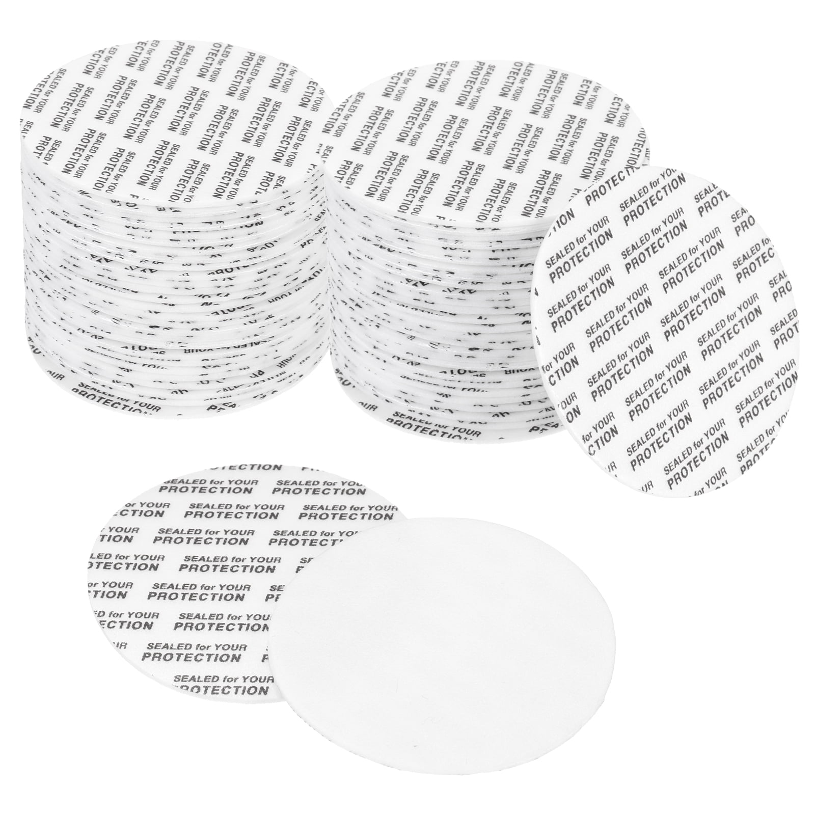Uxcell 50mm/1.97"Foam Lid Liner, 160Pcs Adhesive Round PS Pressure ...