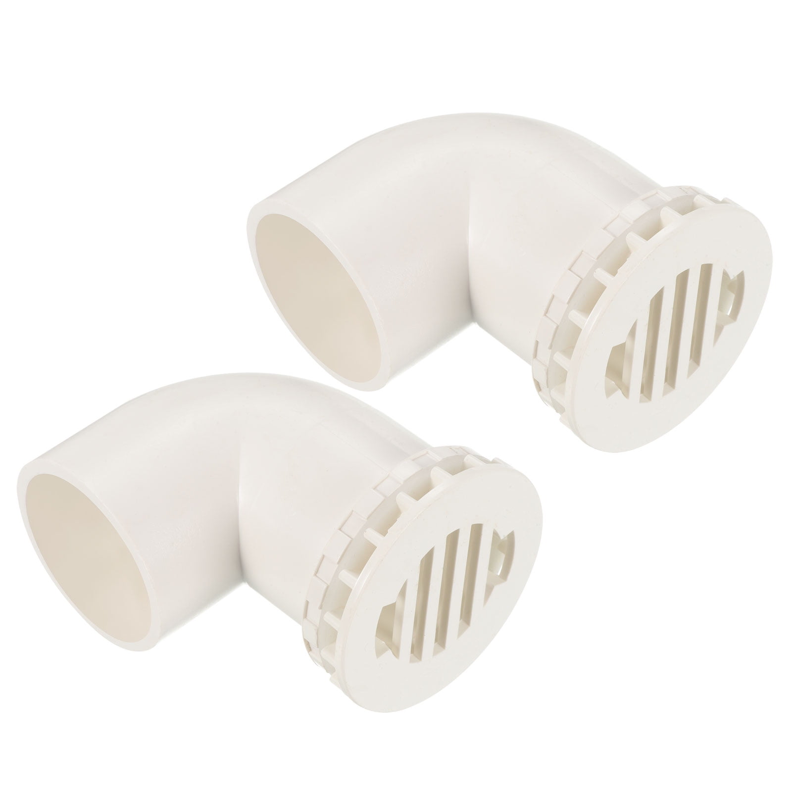 Uxcell 50mm/1.97" Elbow Water Tank Pipe Connector with Drainage Grid ...
