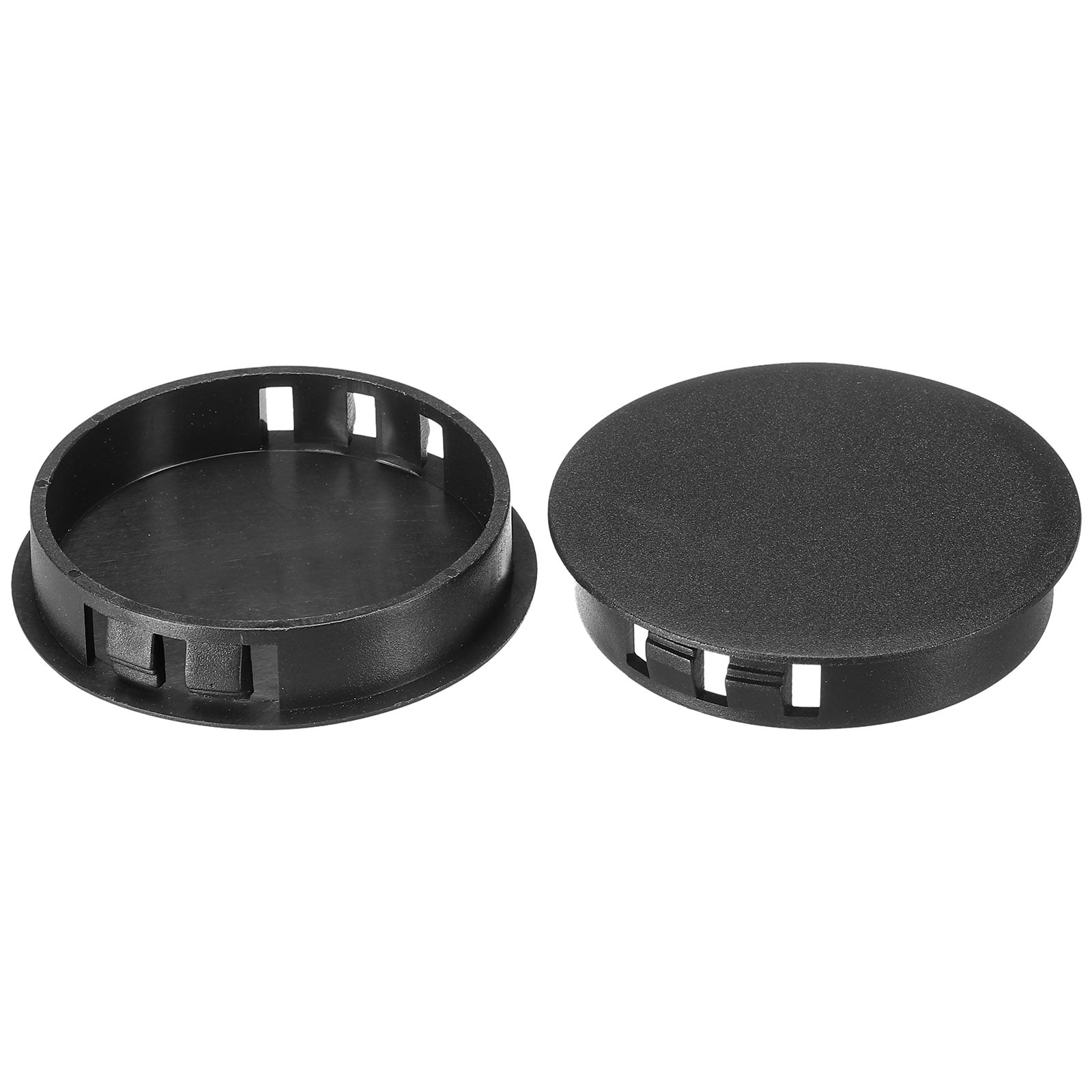 Uxcell 50mm 2" Plastic Hole Plugs, Flush Type Round Hole Cover Snap in ...