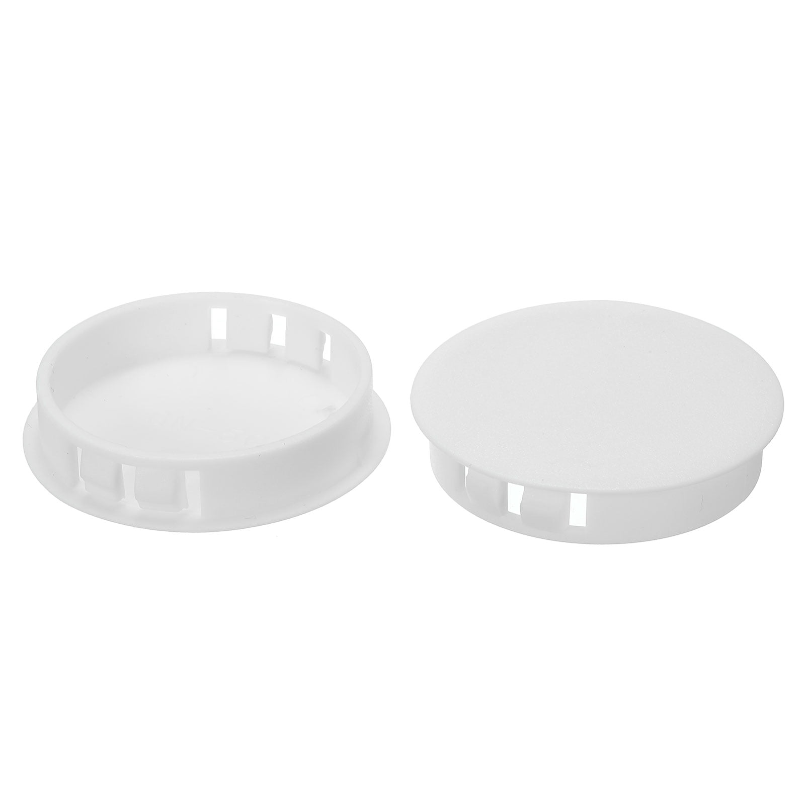 Uxcell 50mm 2" Plastic Hole Plugs, Flush Type Round Hole Cover Snap in ...
