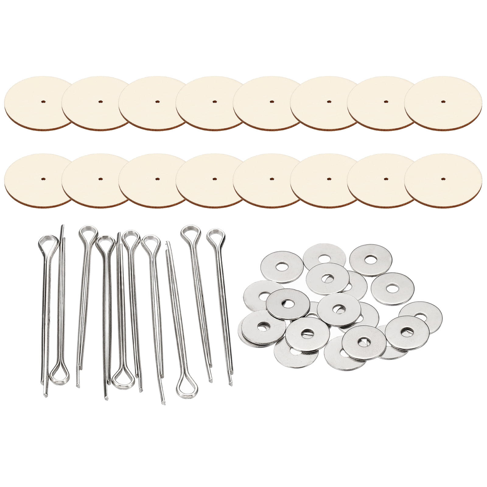 Uxcell 50mm Doll Joints, 8 Set Removable Cotter Pin Joints Connector ...