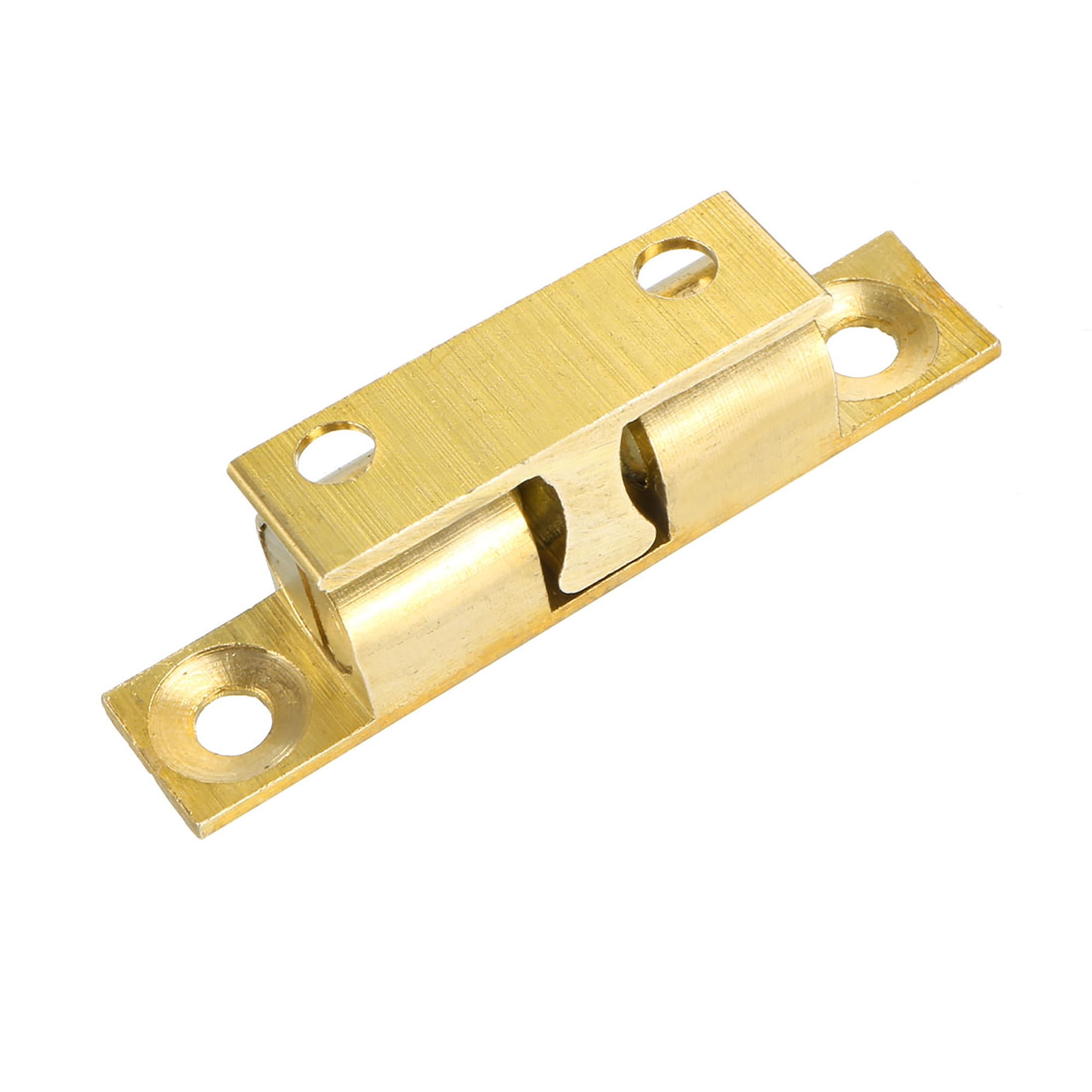 Uxcell 50mm Furniture Brass Double Ball Catch Tension Latch Gold Tone ...