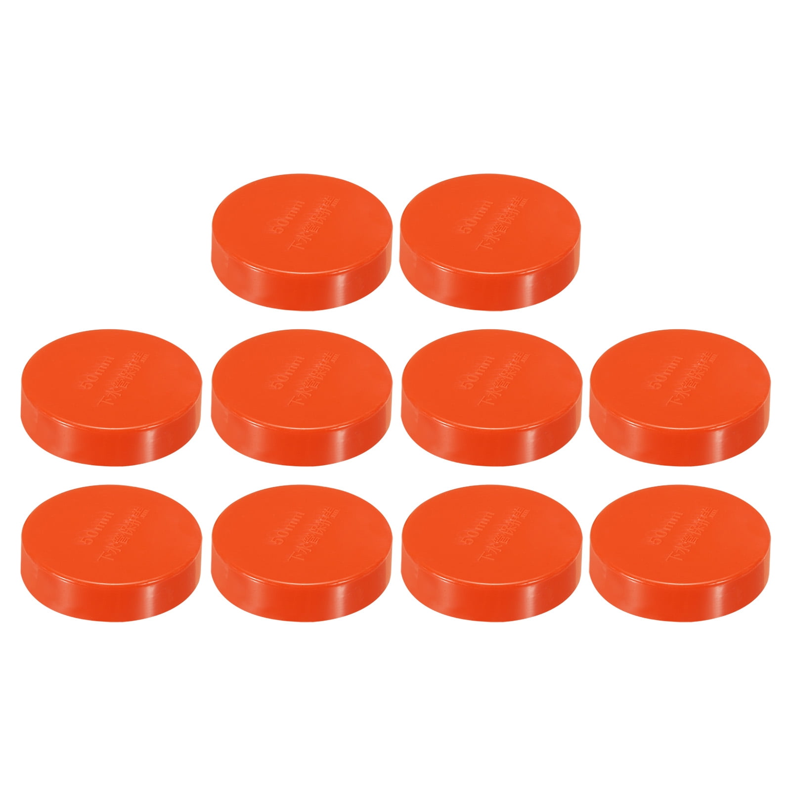 Uxcell 50mm ID Pipe End Cap Fitting, 10Pcs Furniture Grade Plug ...