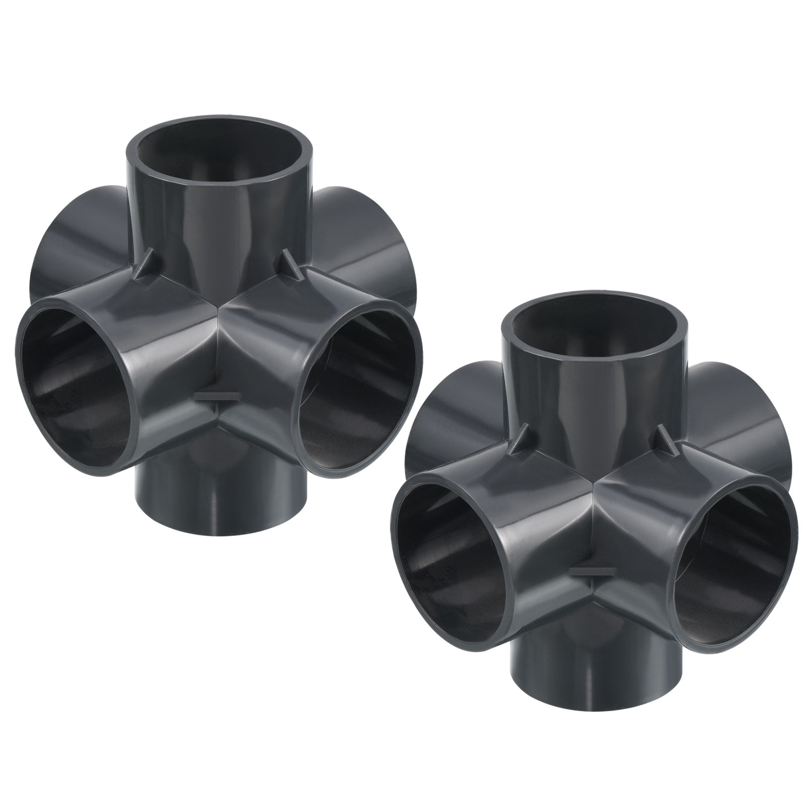 Uxcell 50mm ID UPVC Elbow Fitting 6 Way PVC Pipe Fittings Connector ...