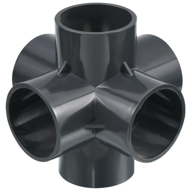 Uxcell 50mm ID UPVC Elbow Fitting 6 Way PVC Pipe Fittings Connector ...